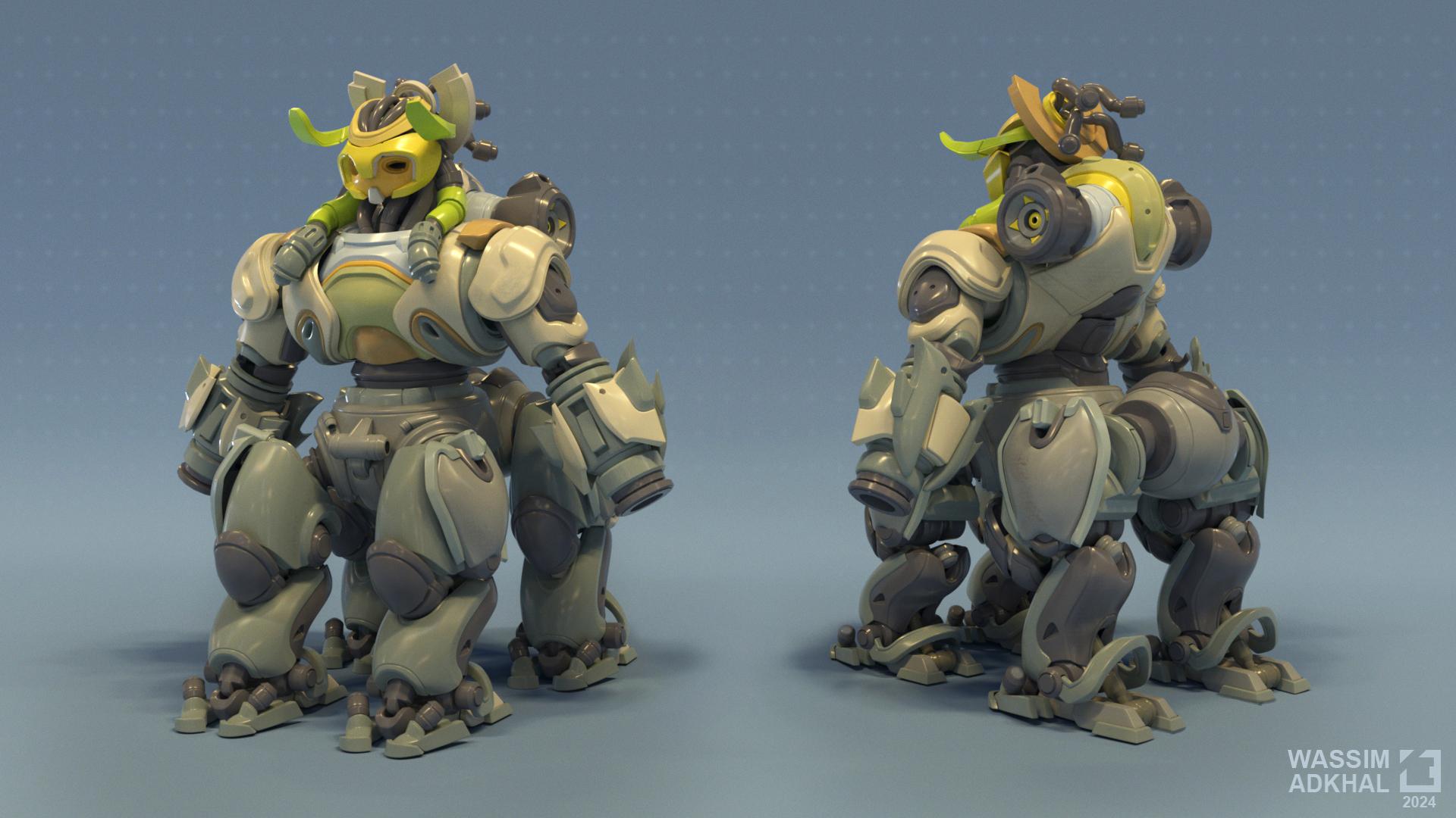 I modeled Overwatch characters in SubD approach | Scrolller