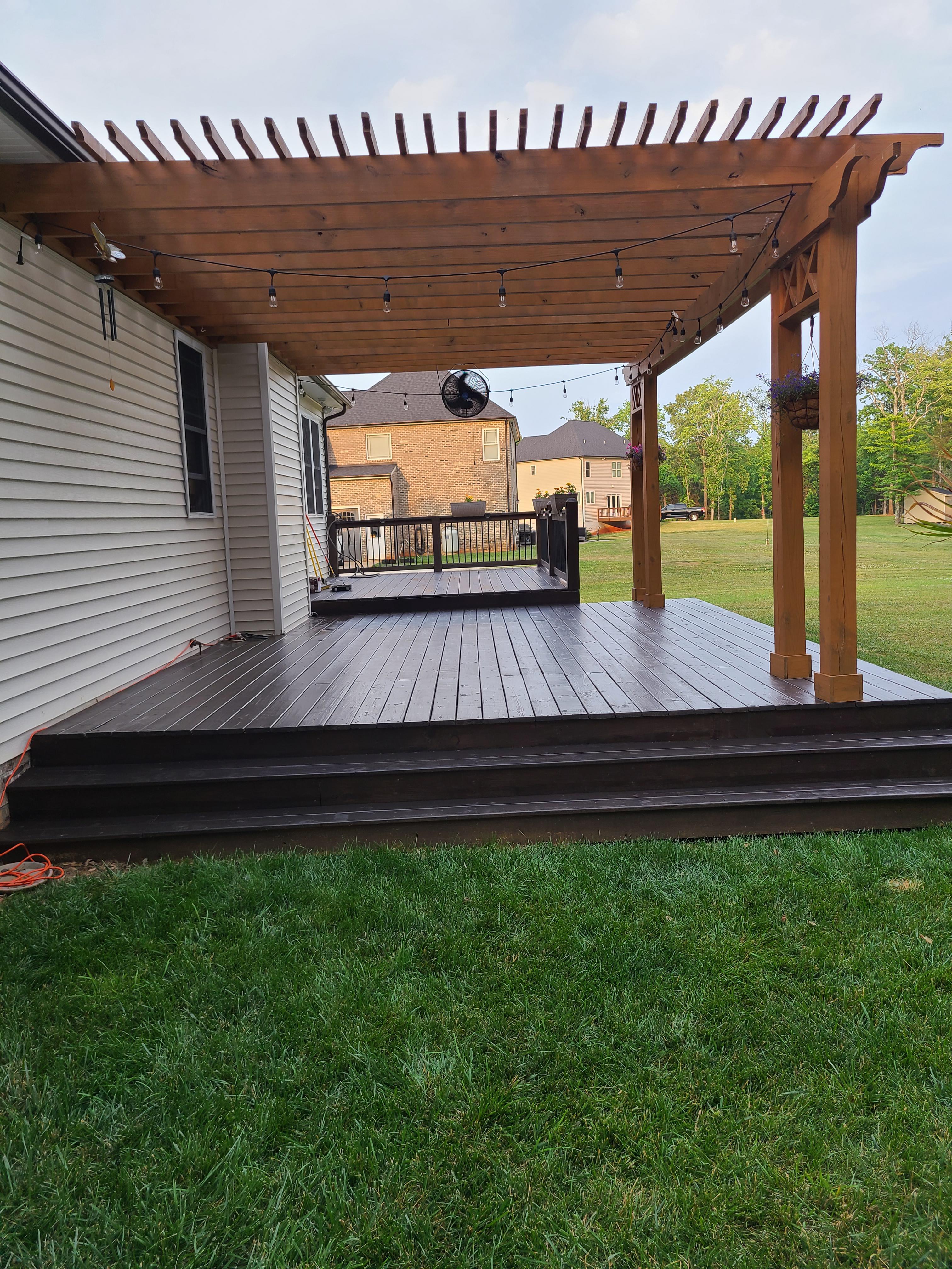 Restained deck. | Scrolller