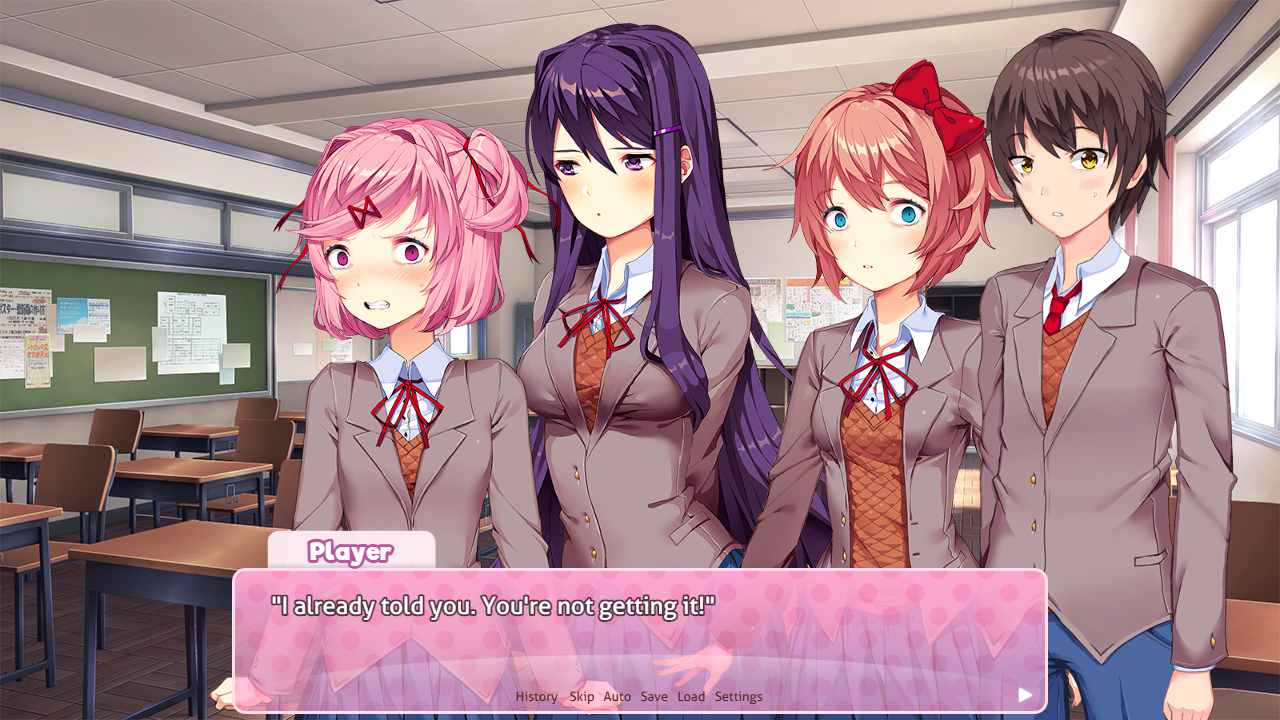 Calm down, Natsuki! | Scrolller