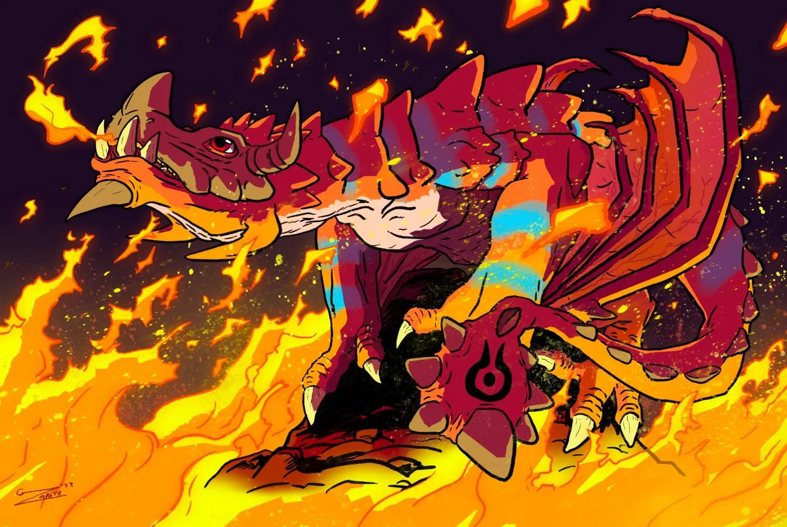 Laeus Greymon Digimon X Monster Hunter crossover | Scrolller