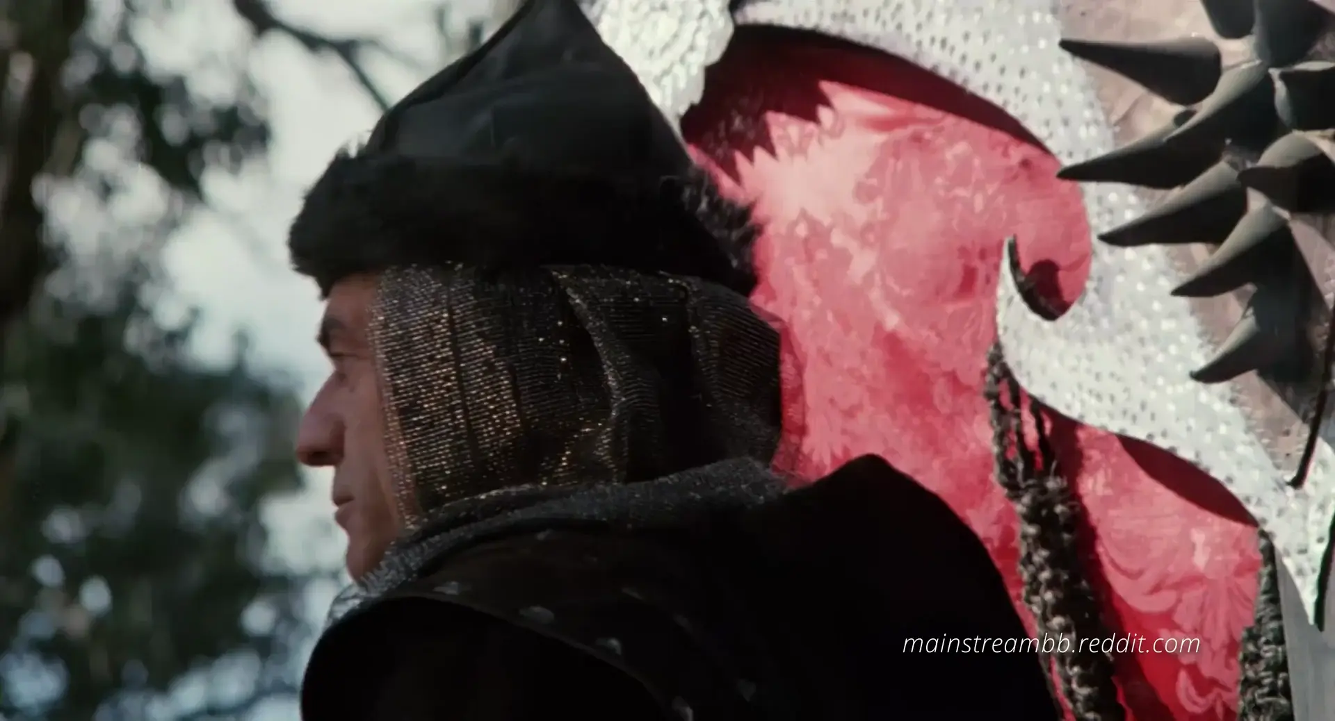 Lana Clarkson Knees A Man In The Balls In Front Of Susana Traverso In Barbarian Queen 1985
