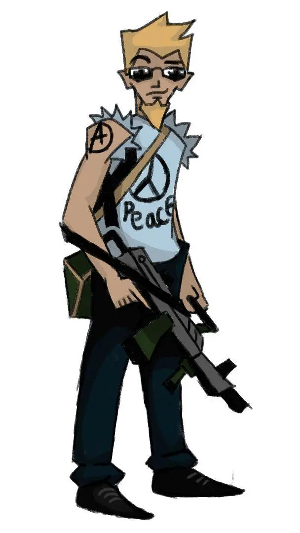 Learning how to draw part 1. Starting with Zack Ward's Postal Dude ...