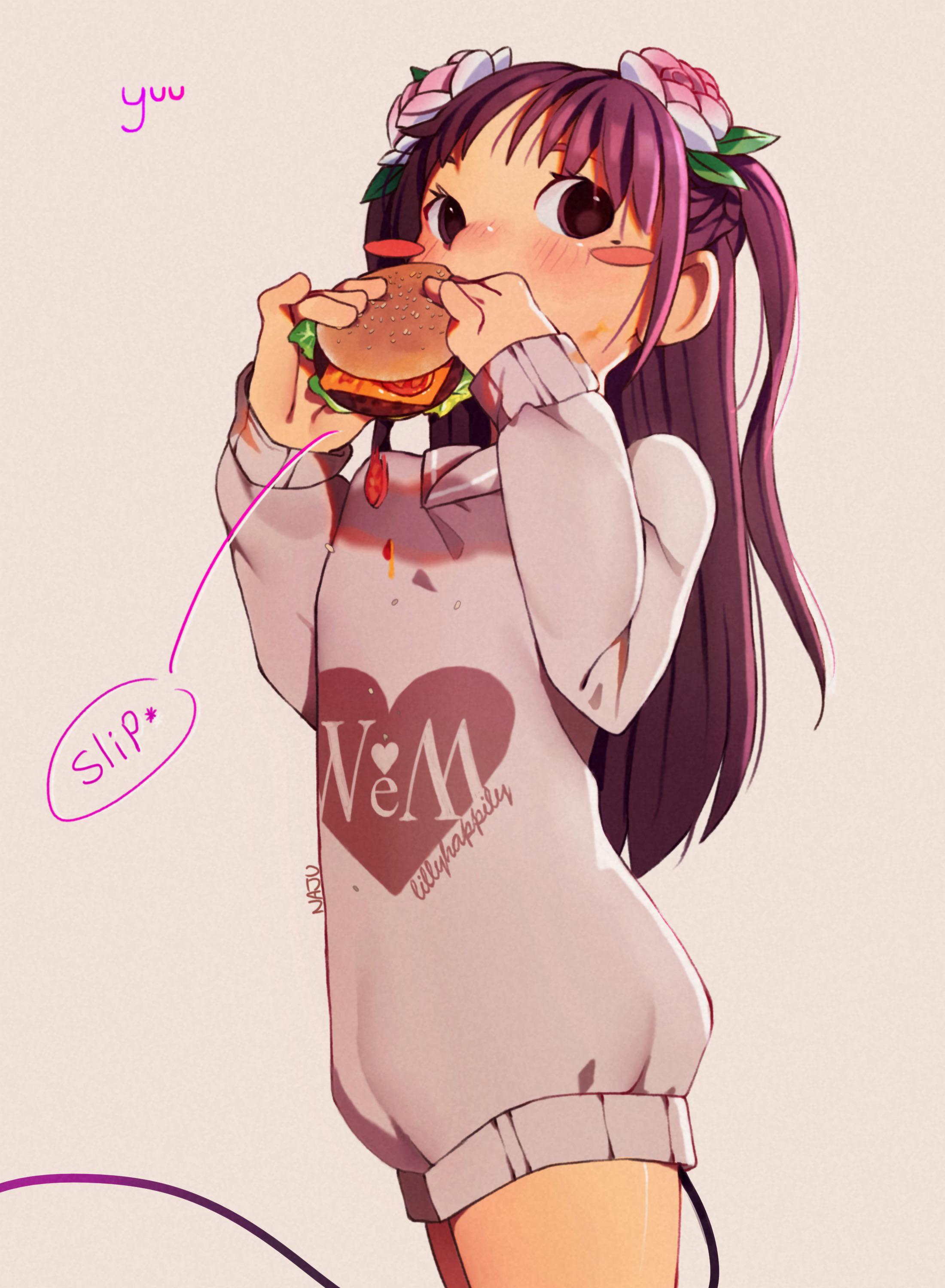 Loli eats burger [Original] | Scrolller