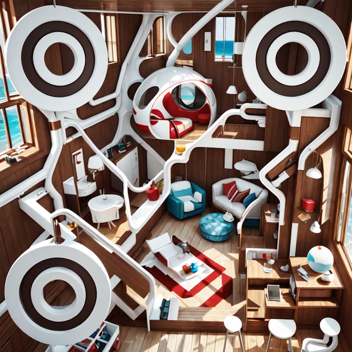 Lounge Interior Design QR Code | Scrolller