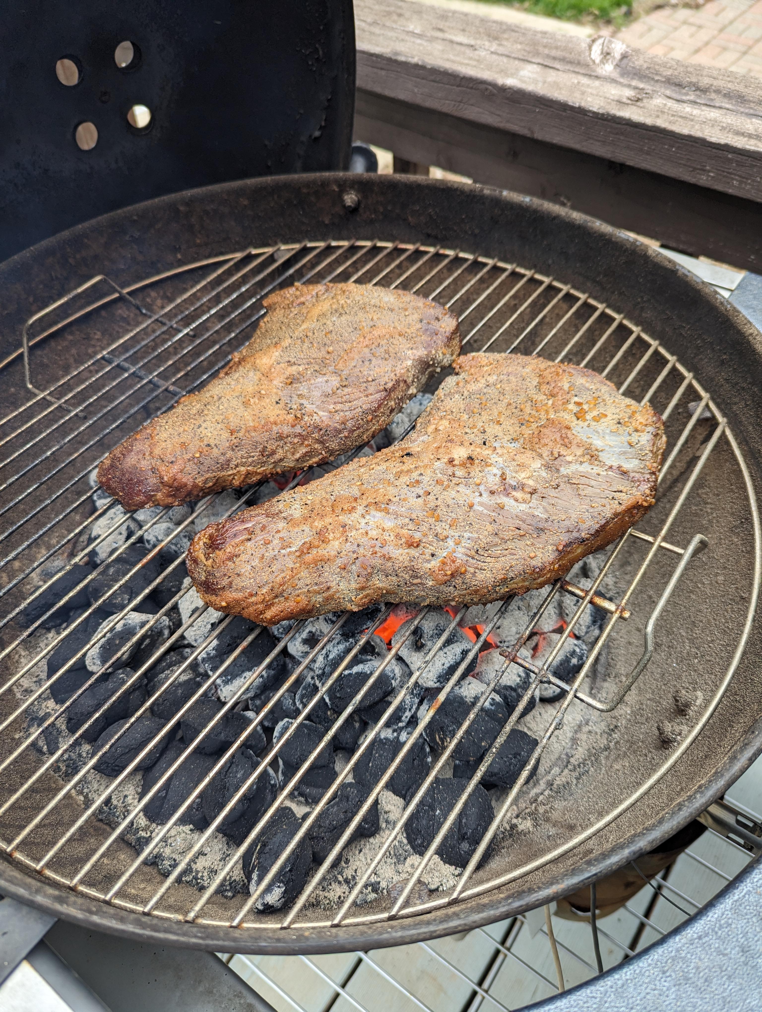 Tri tip on the smoker | Scrolller