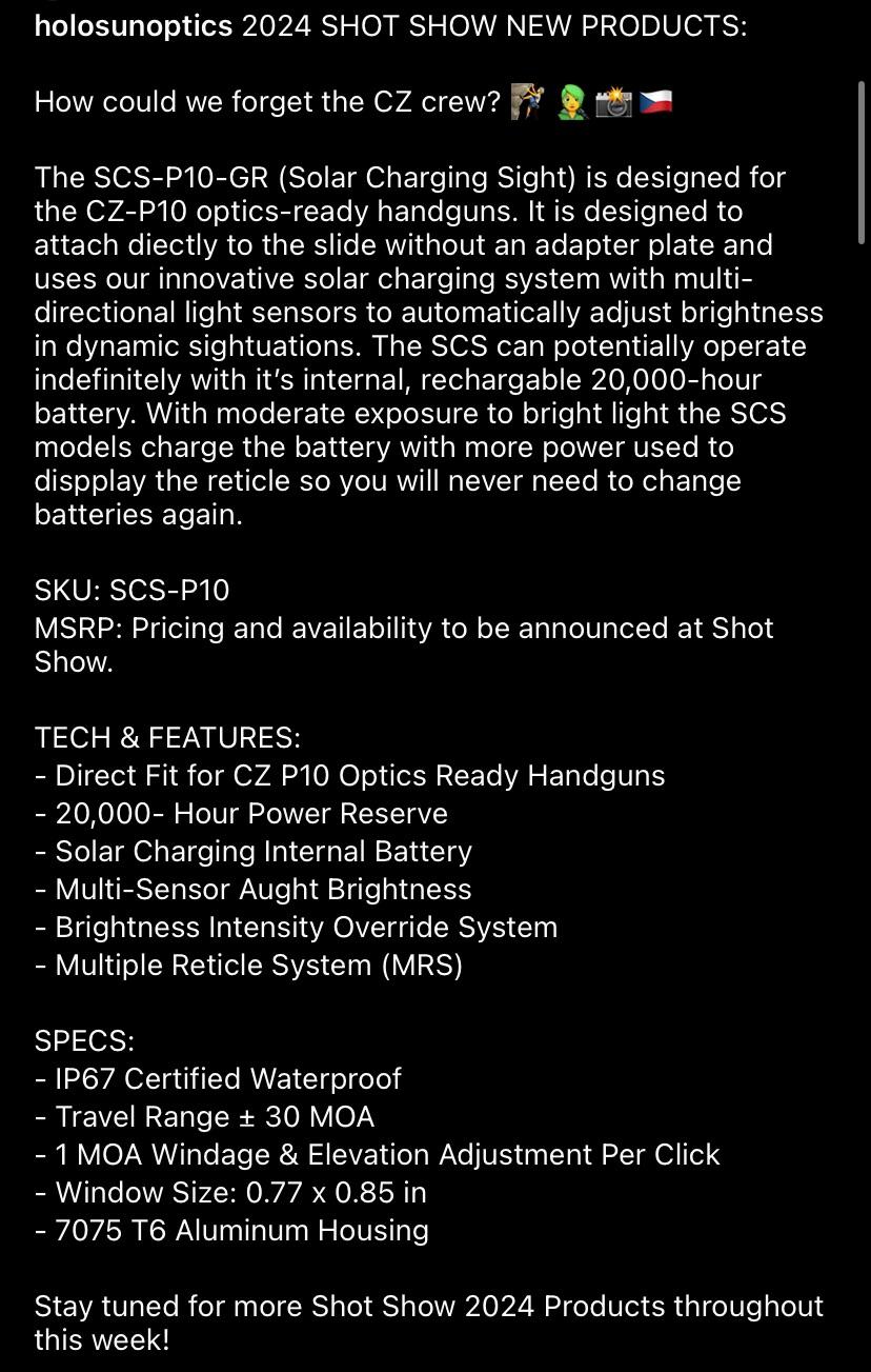Holosun SCS-P10 | Scrolller