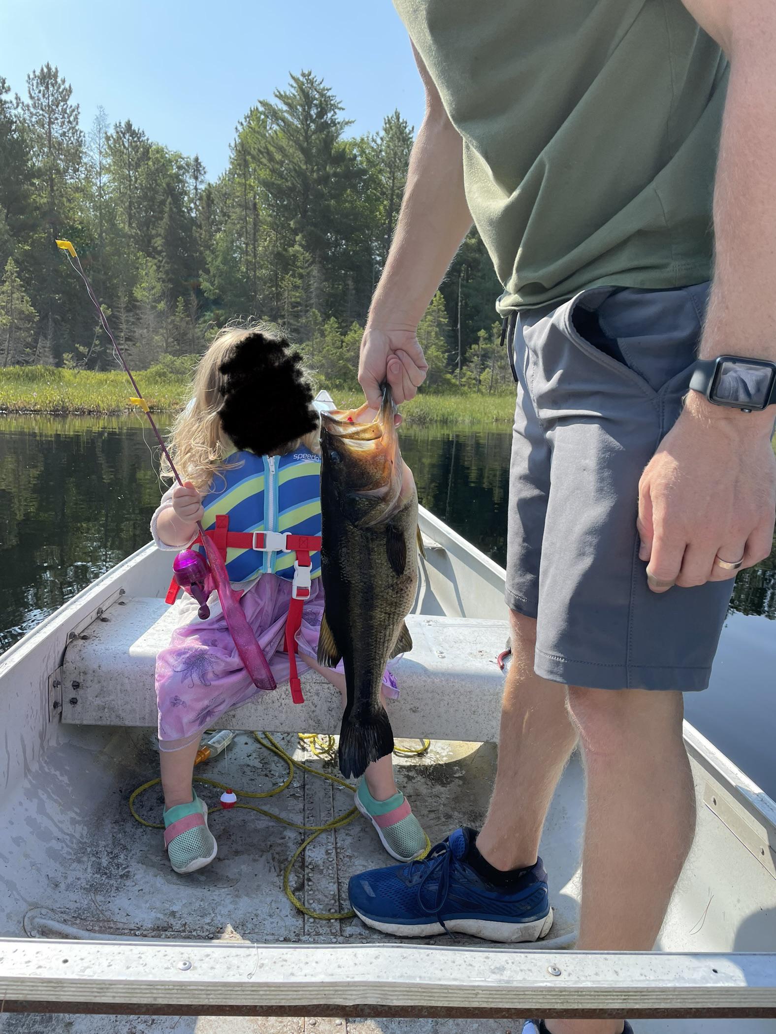 Caught some fish, flipped a kayak in the dark, and my 3 y/o caught a 20.5” bass on a Dora pole ...
