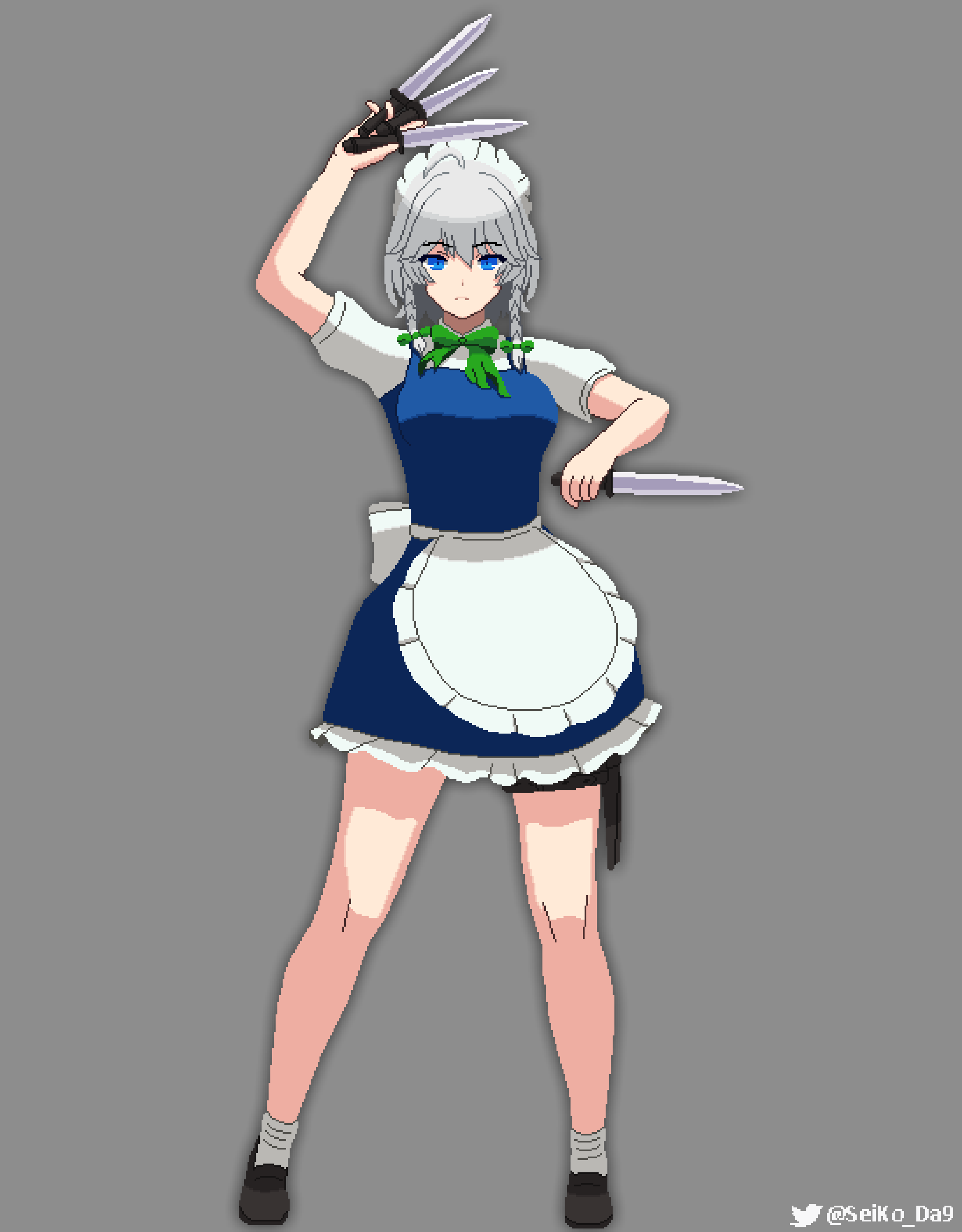 Sakuya pixelart! | Scrolller