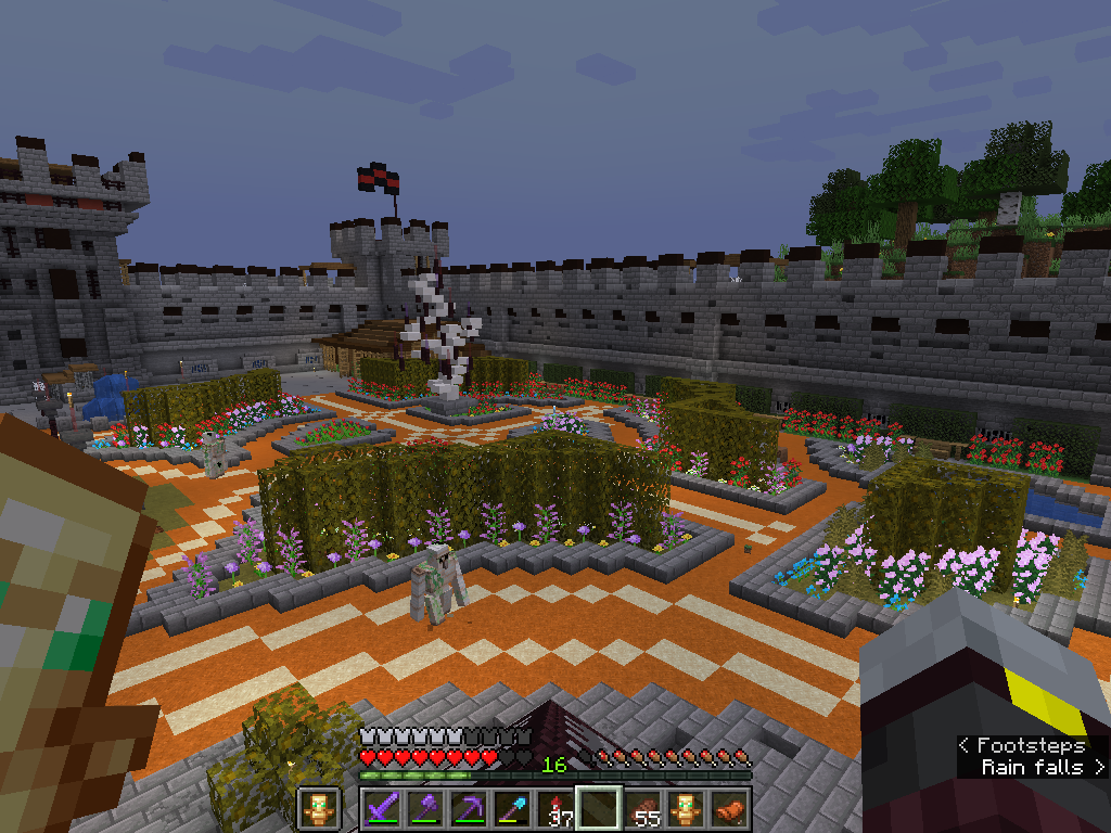 A up on a hill photo of my castle courtyard. | Scrolller