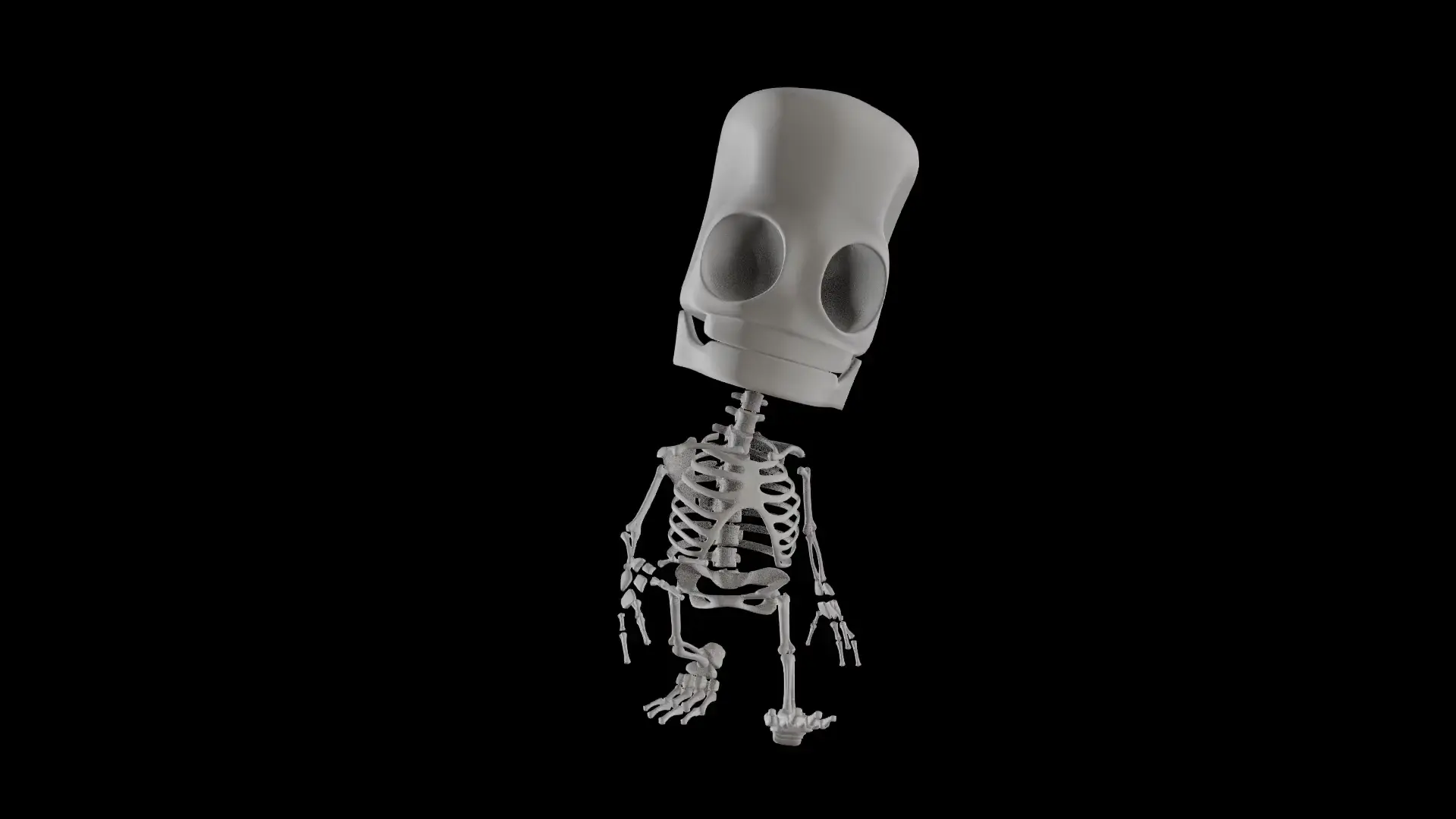 Made a spooky Kerbal skeleton | Scrolller
