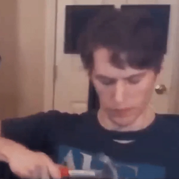 Made the Jerma Hammering 2x speed GIF someone asked for. | Scrolller