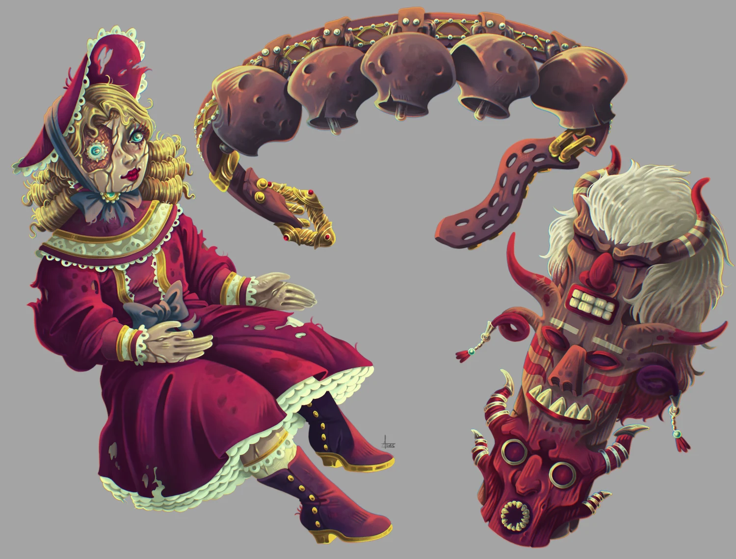 Magic Items, AtomicSpaghetti (me), digital 2D, 2024 | Scrolller