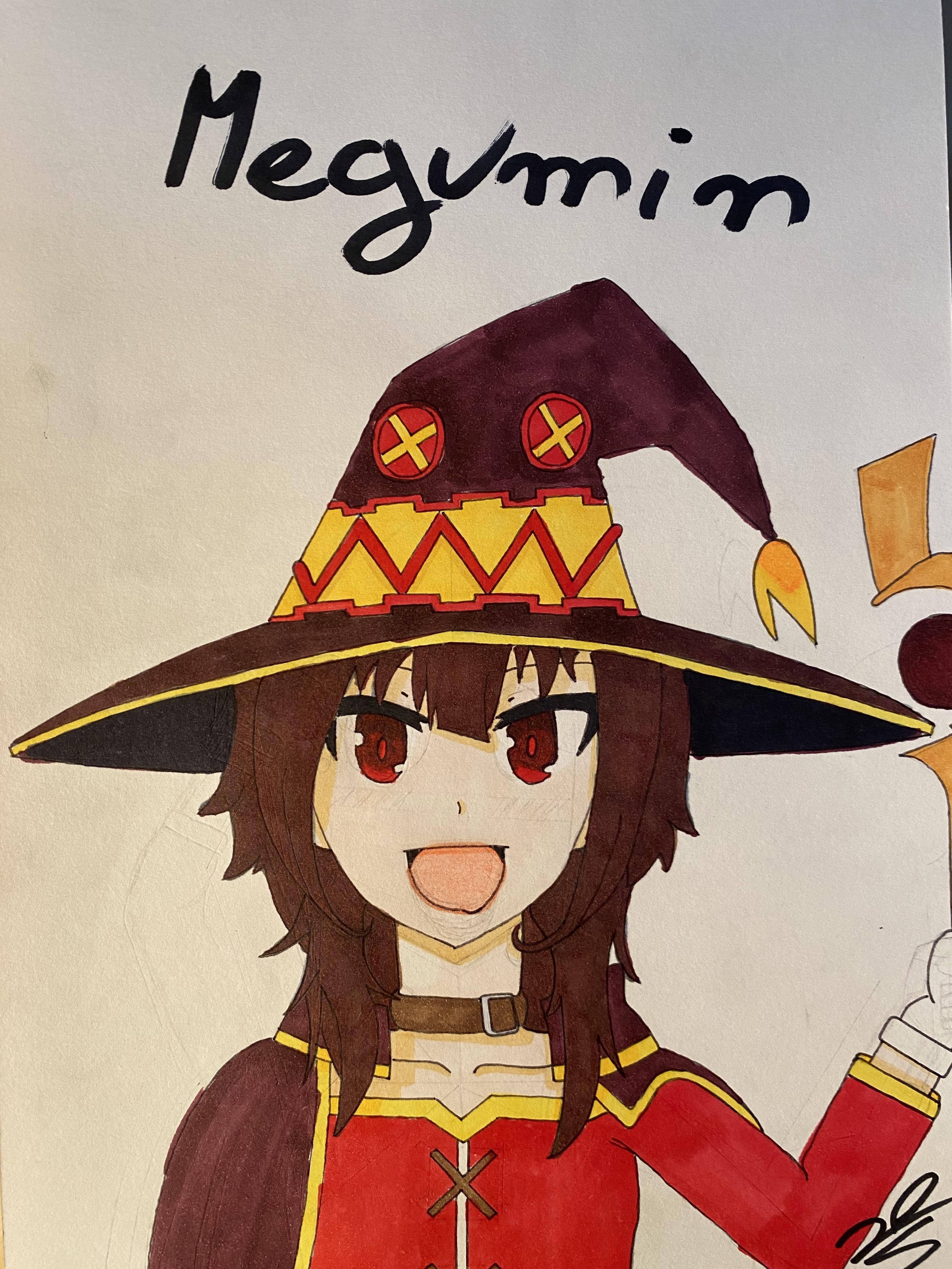 Megumin Drawing | Scrolller