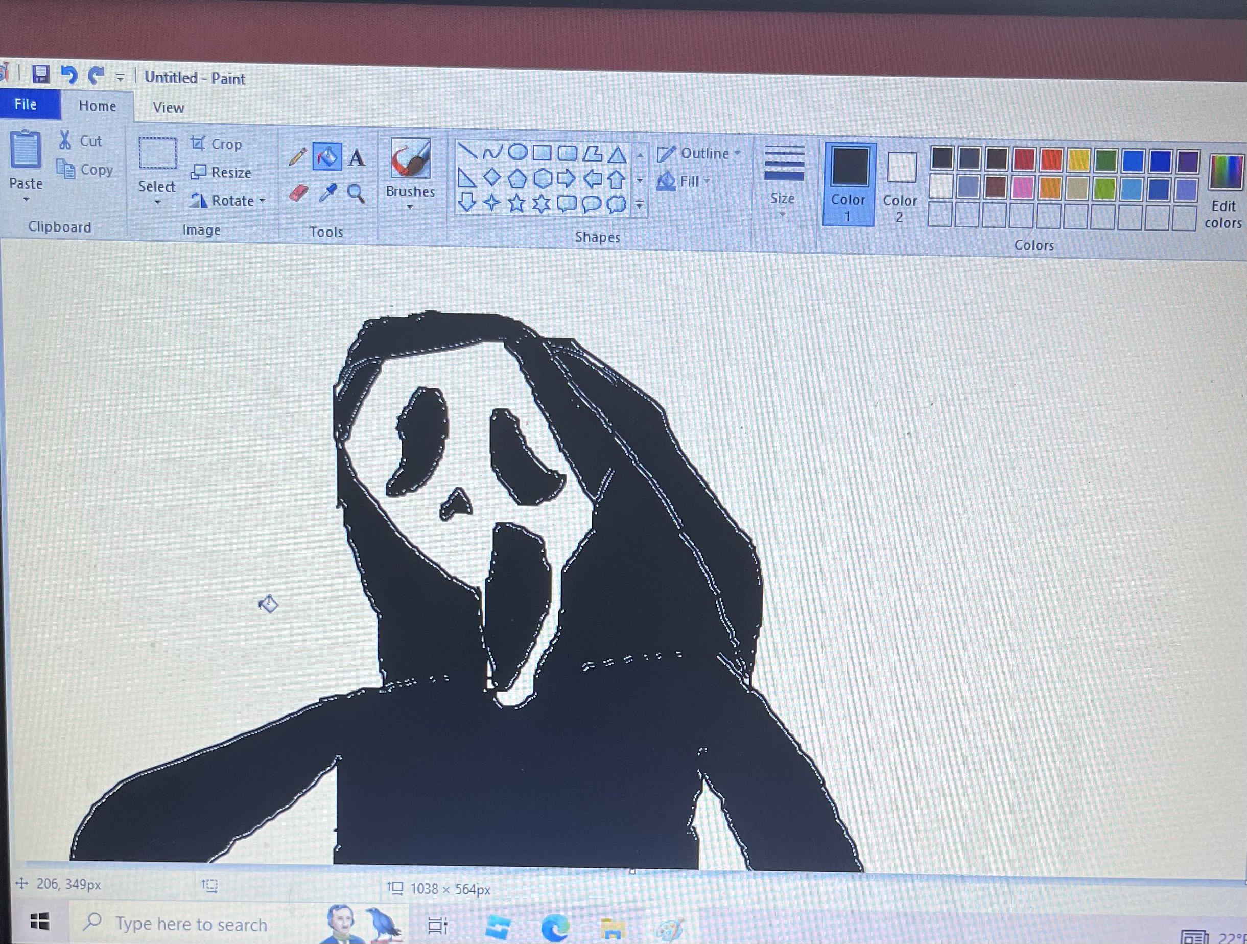 Microsoft paint ghostface | Scrolller