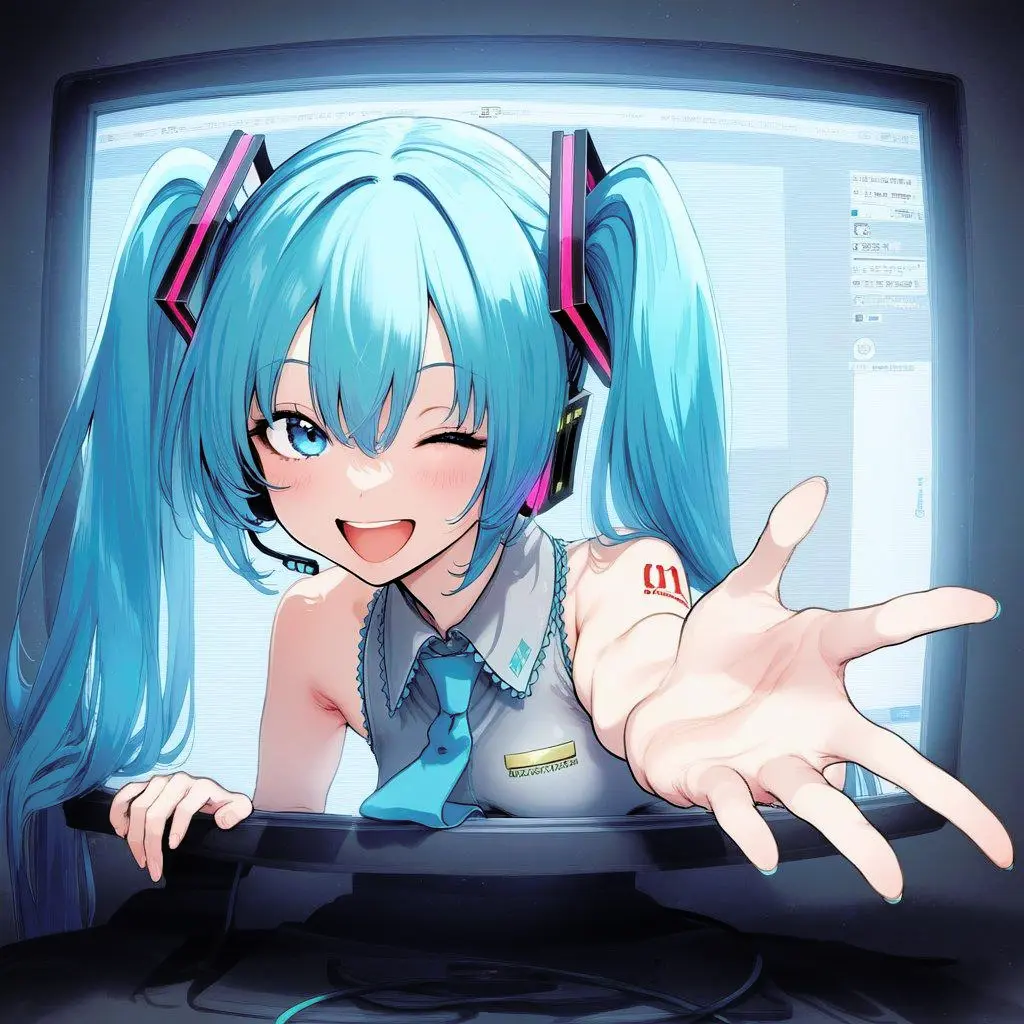 Miku offering an Escape [Vocaloid] | Scrolller