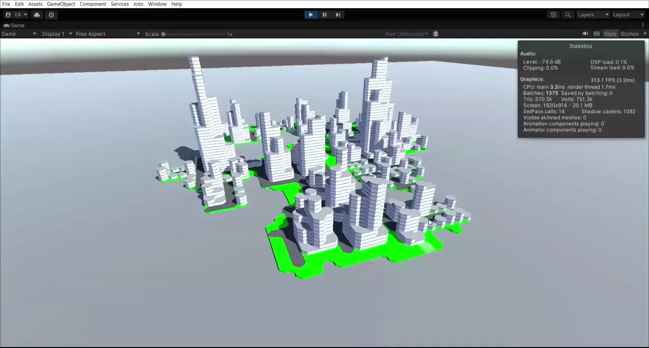 Mini Procedural generation Skyscapers | Scrolller