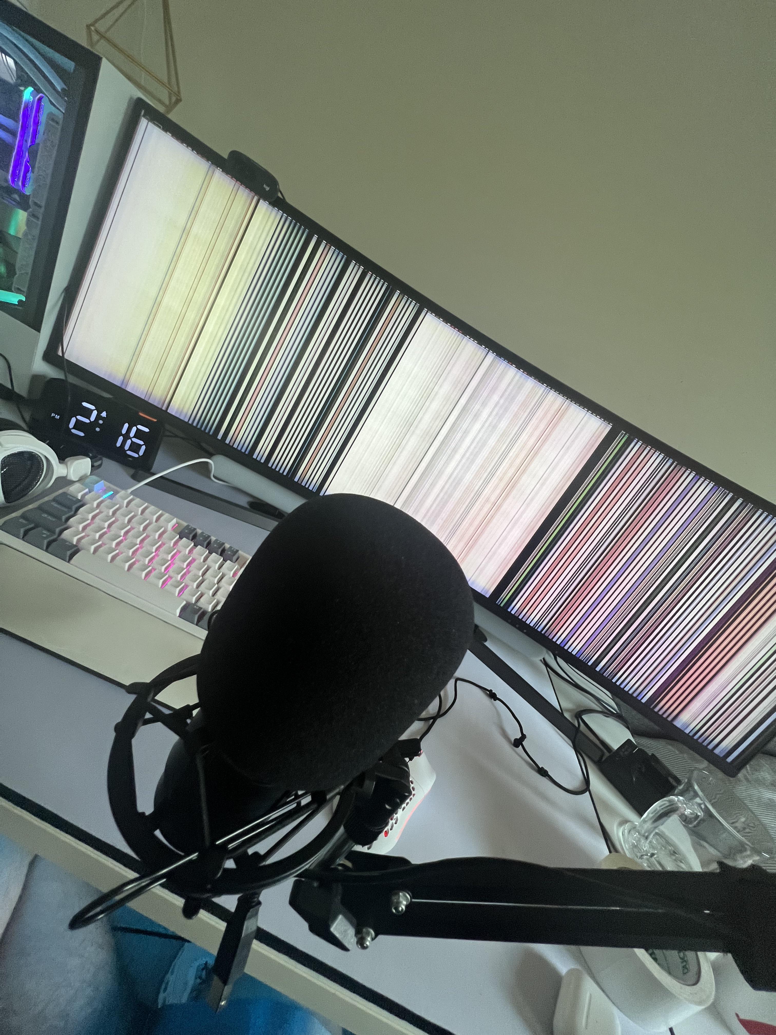 Monitor looks completely broken, returns to completely normal after 30 ...