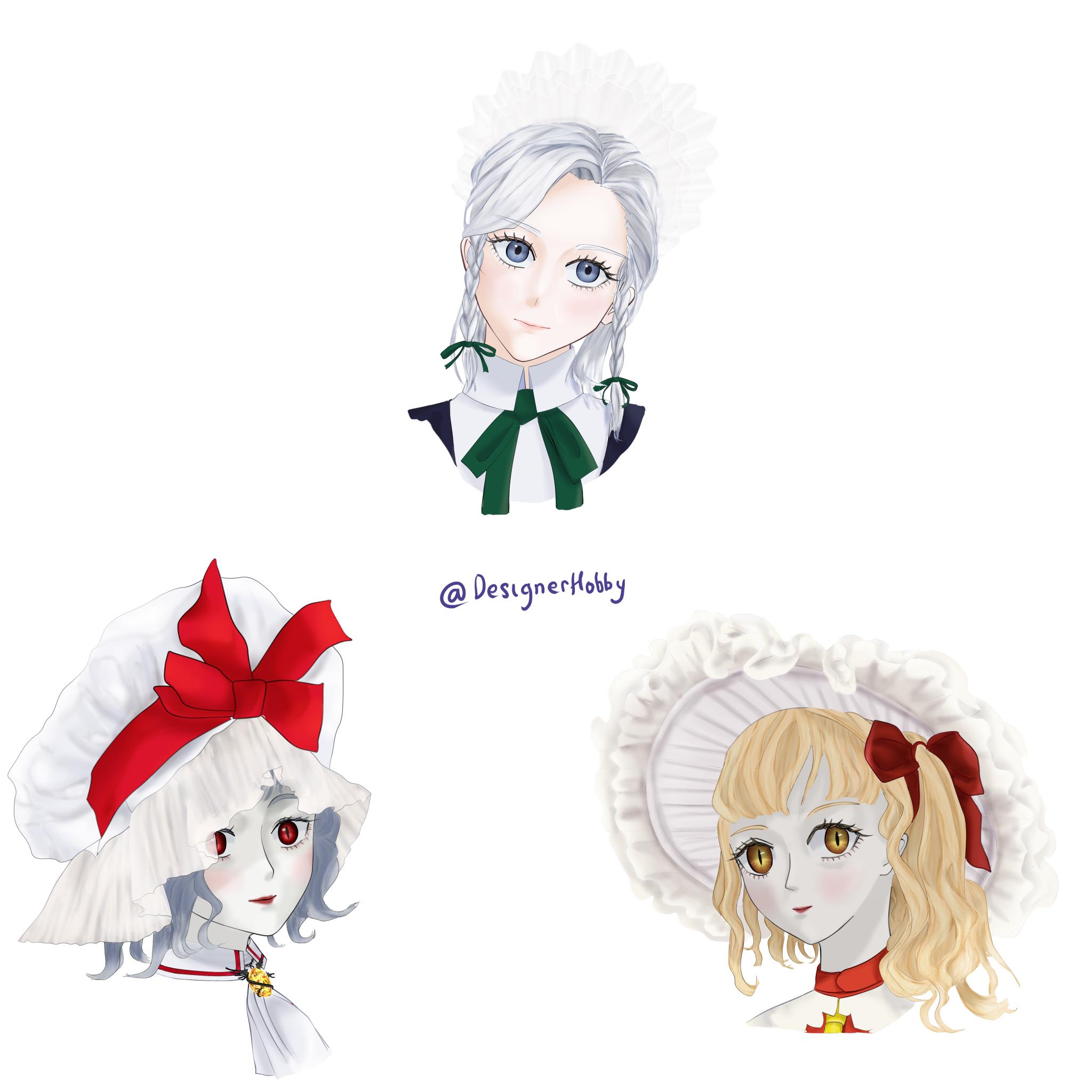 Draw of Sakuya, Remilia and Flandre (plus others) | Scrolller