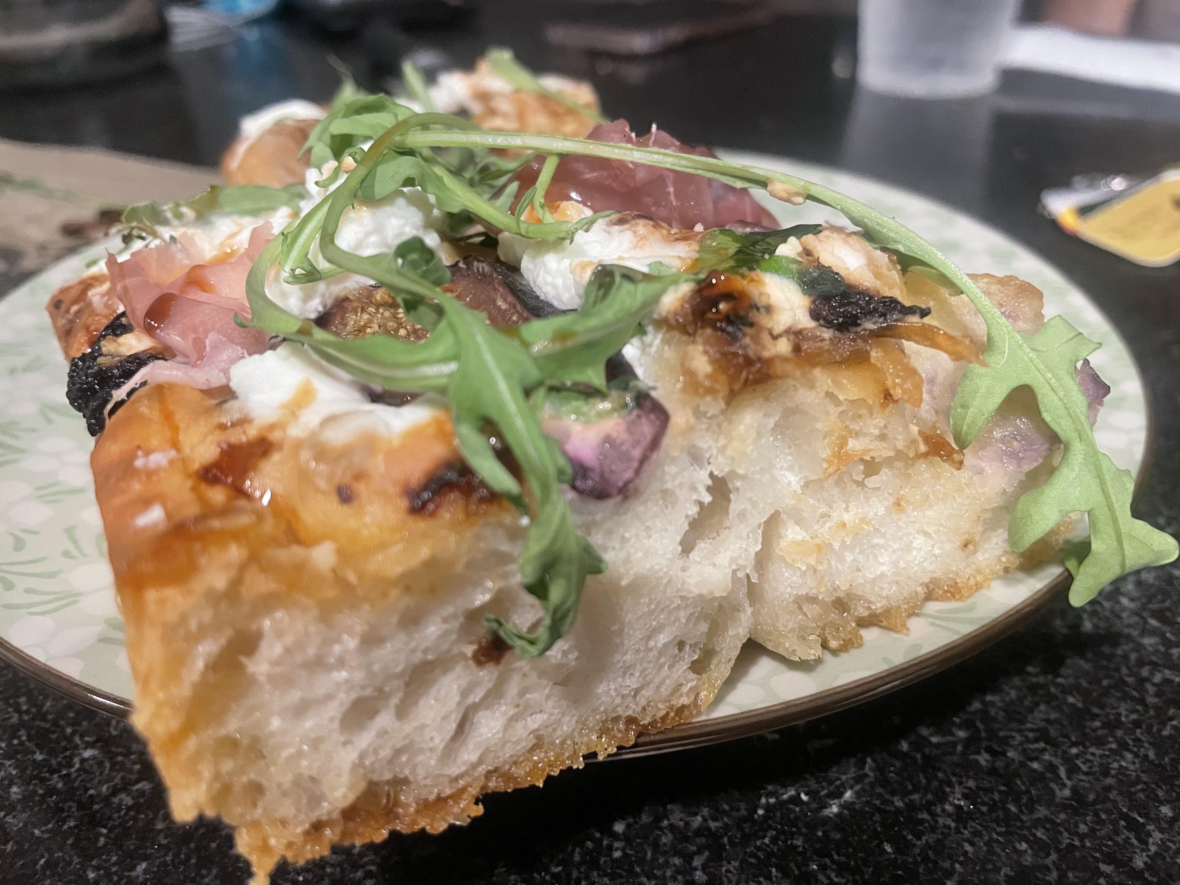 [Homemade] Focaccia with Fig, ricotta, prosciutto | Scrolller