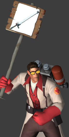 Attempt at a Travis Touchdown loadout for the Medic | Scrolller