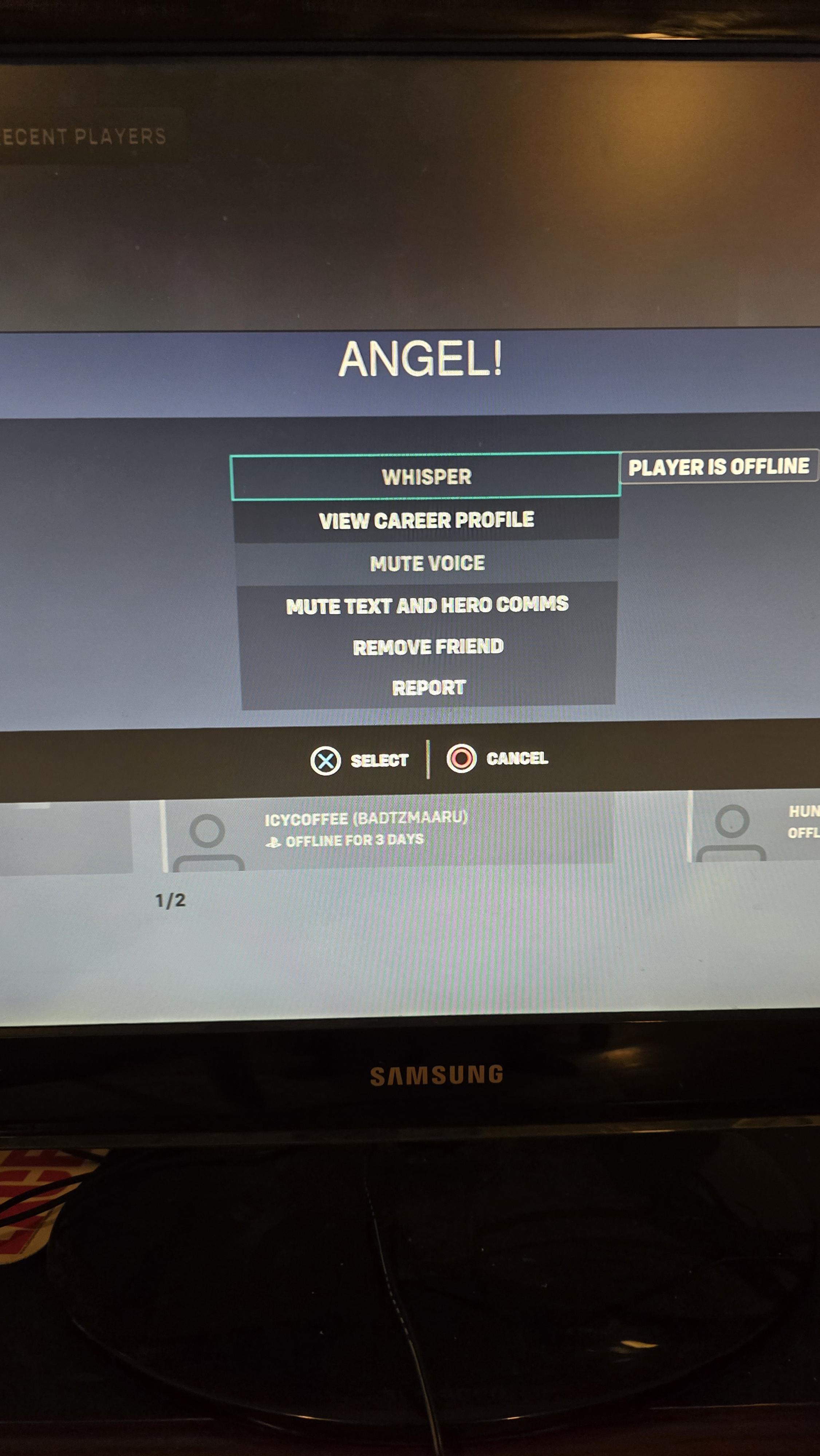 Any idea why this player appears as offline? | Scrolller