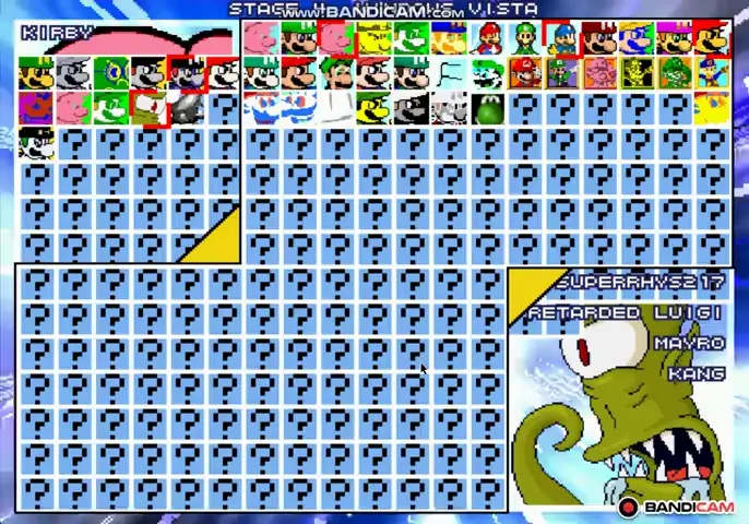 MUGEN SuperRhys217 and His Team Killed On Kirby | Scrolller