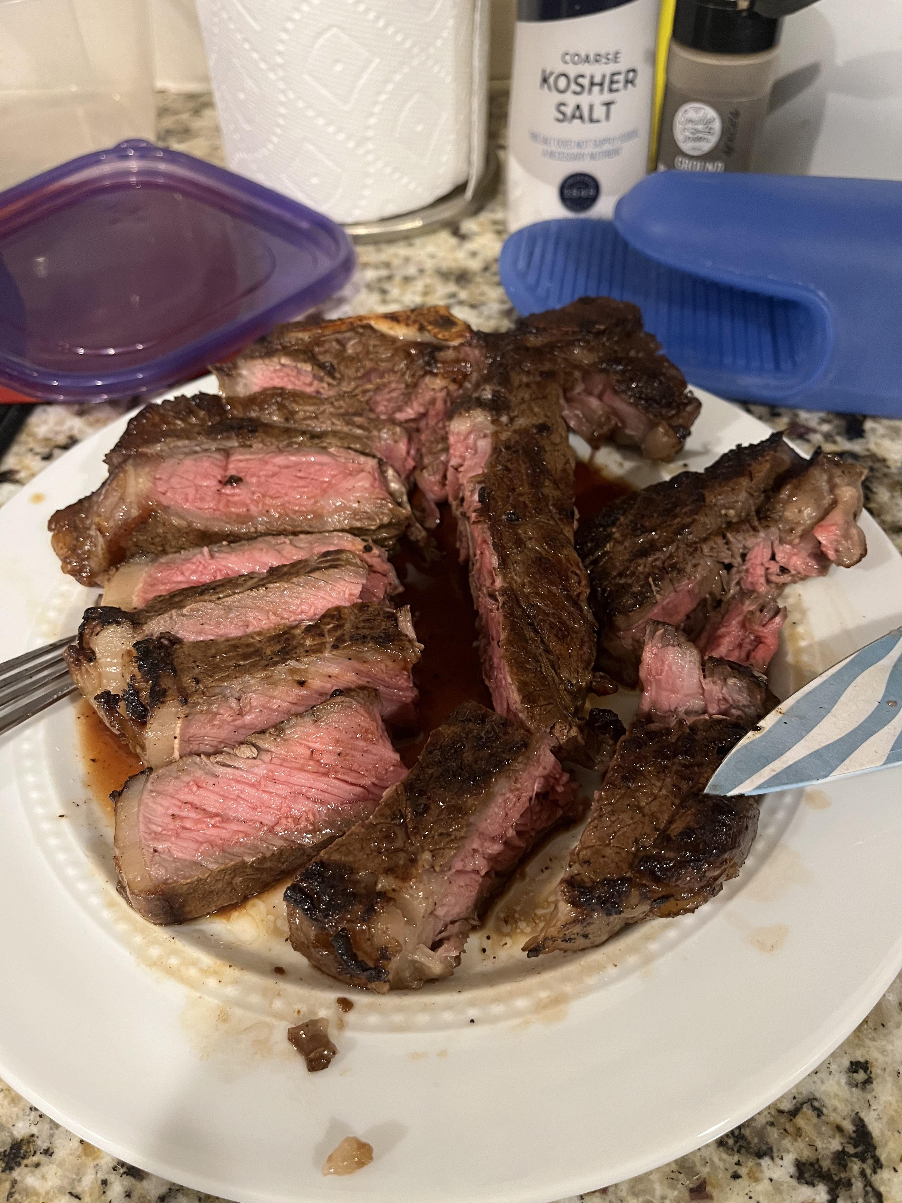 Biggest steak I’ve ever made, also first time doing reverse sear… good ...