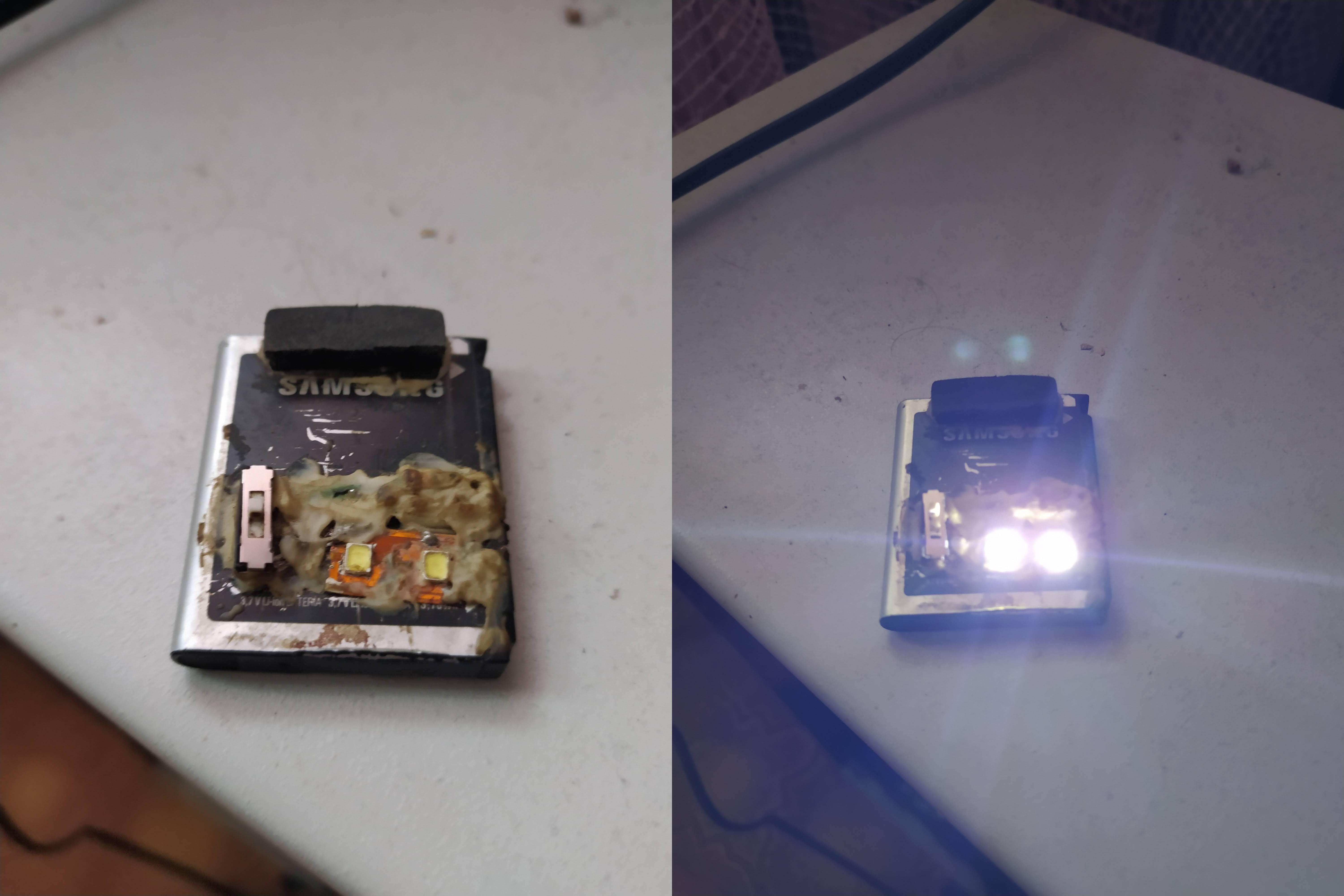 My dad's improvised flashlight | Scrolller