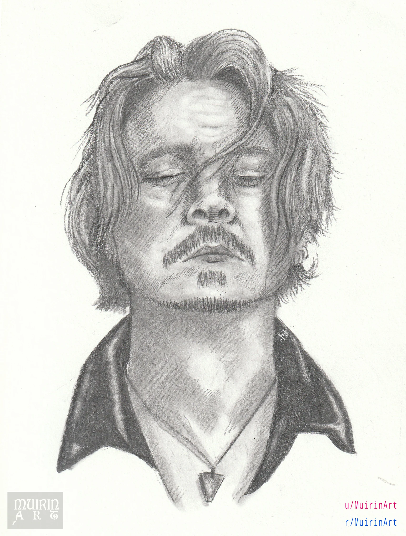 My drawing of Johnny Depp | Scrolller
