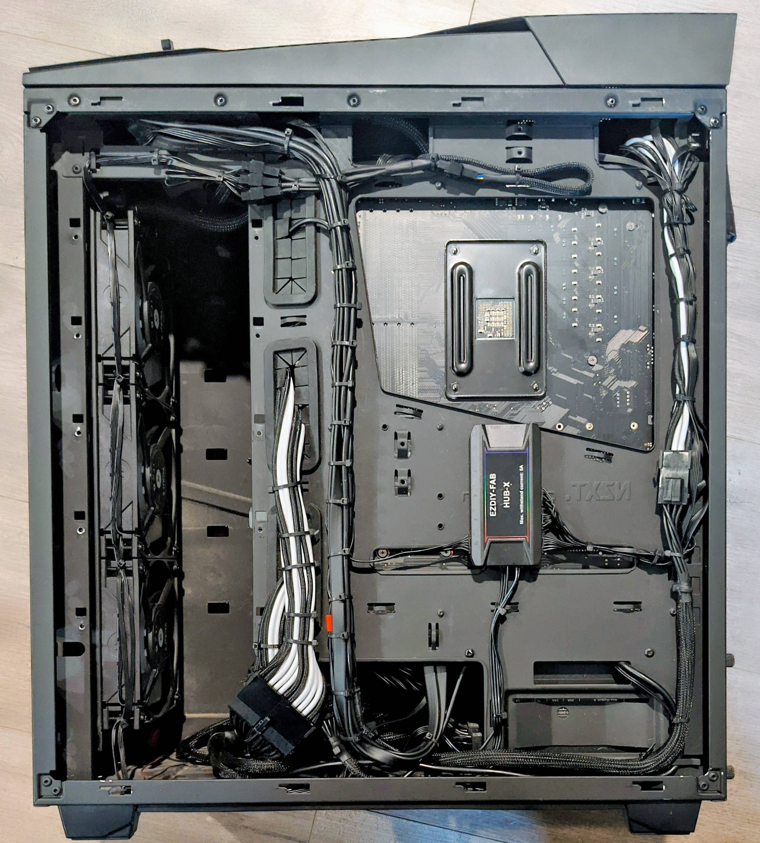 My first real attempt at rear cable management | Scrolller