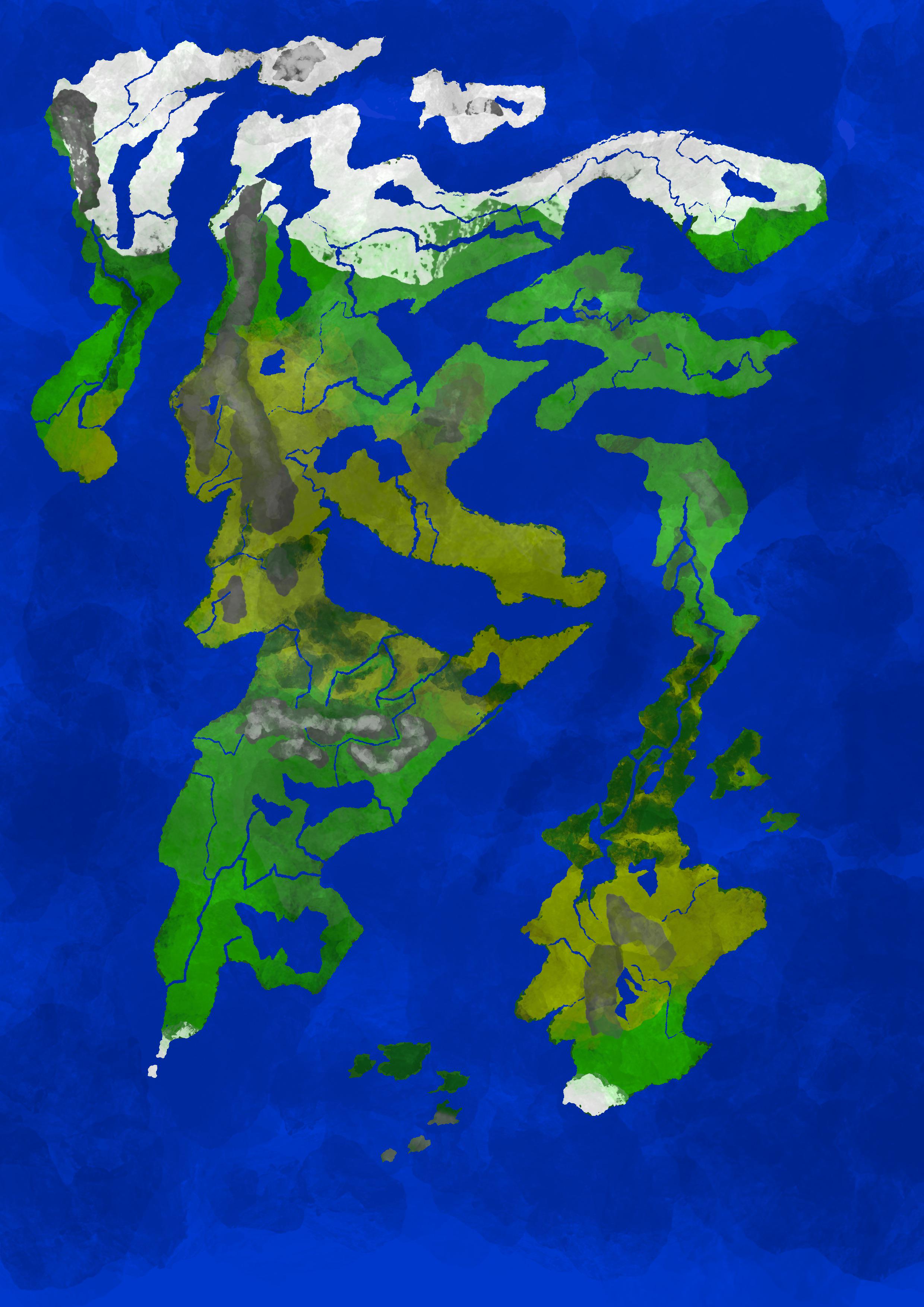 My first ‘realistically textured’ world map | Scrolller