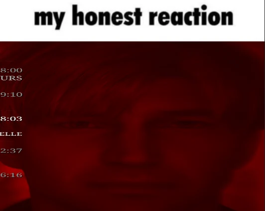 my honest reaction | Scrolller