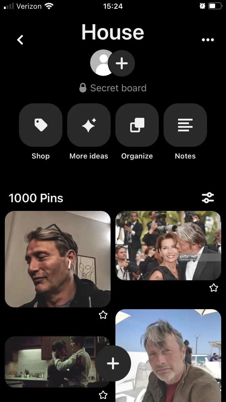 My Mads Pinterest board (titled “House” because “Mads Obsession Board” would be embarrassing ...