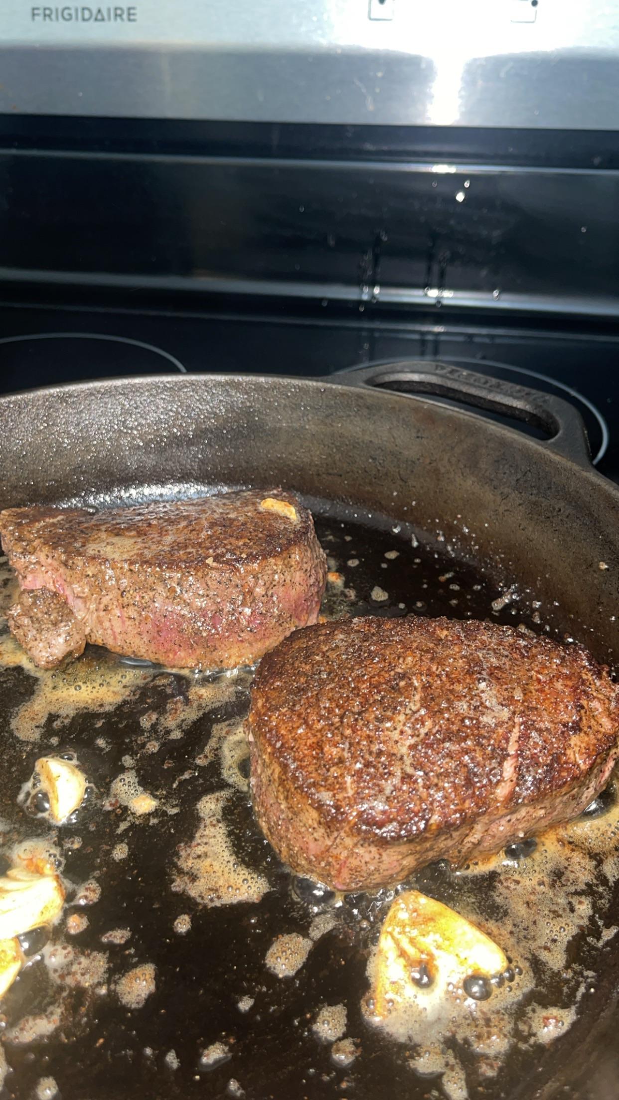 First time trying Filets in the Cast Iron. | Scrolller