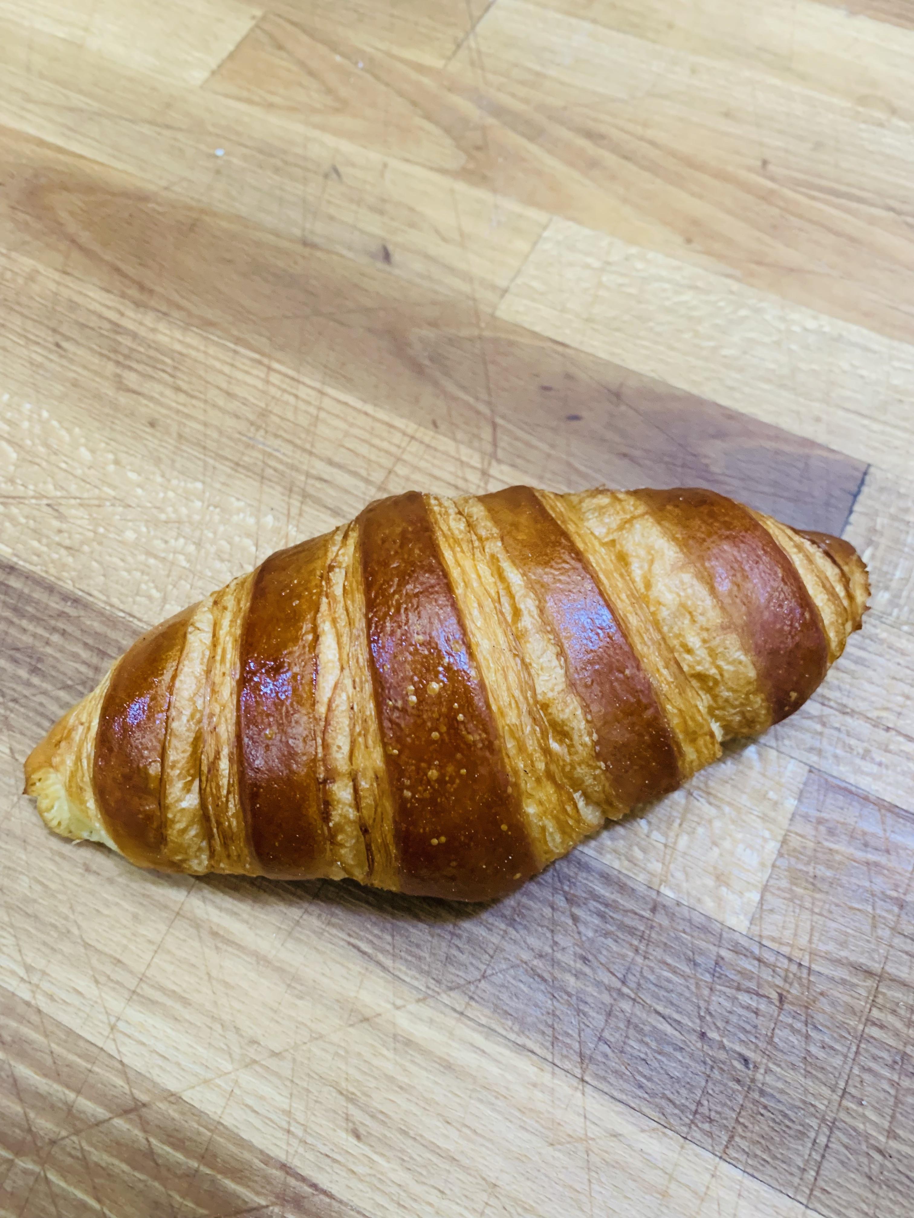 Baked 60 croissants today and this shining star was too good for the ...