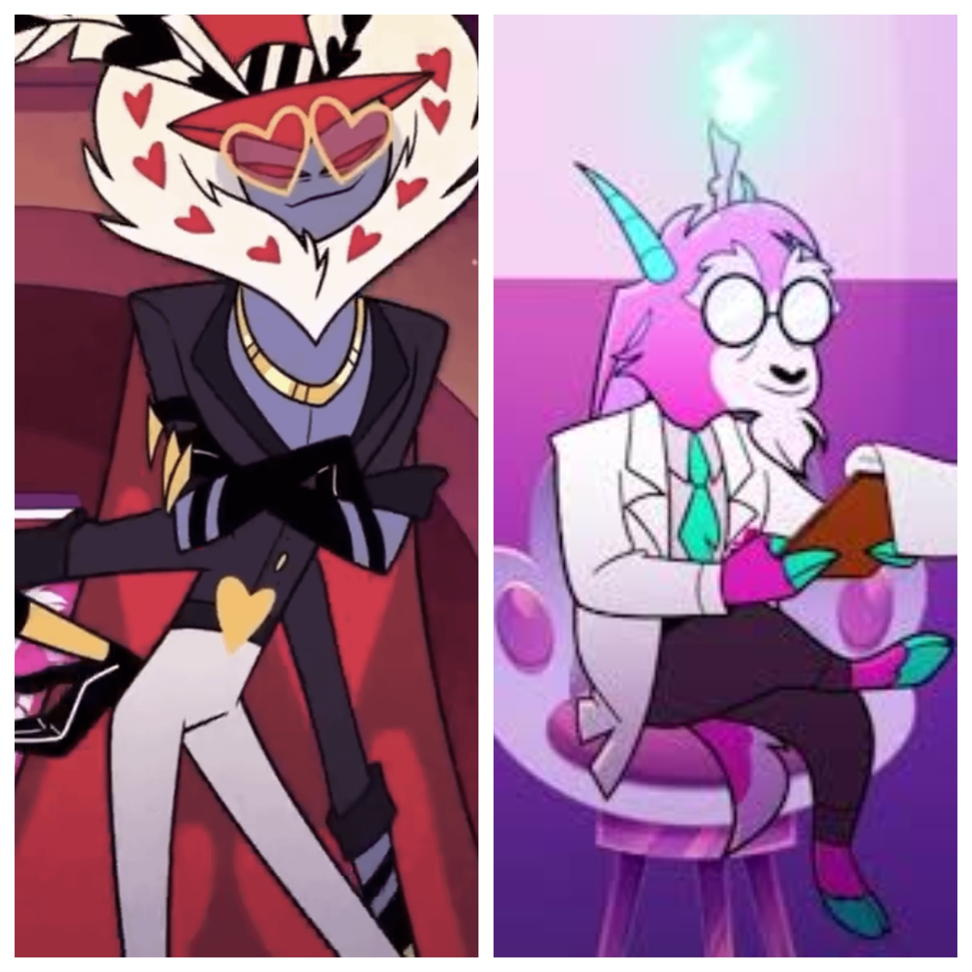Hazbin/Helluva characters alongside other roles by the same actor you may or may not have known ...