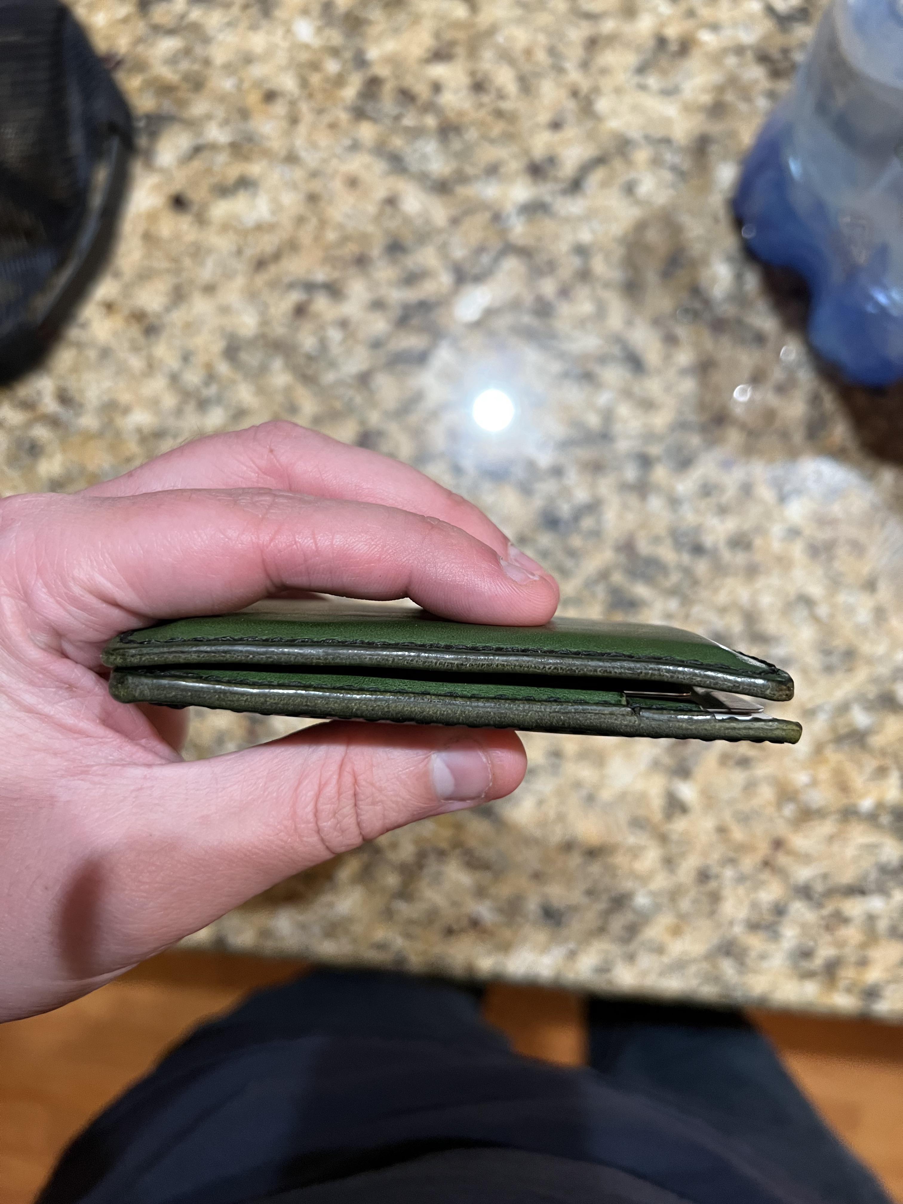 New wallet I made using Rocky Mountains full grain Italian Minerva. | Scrolller