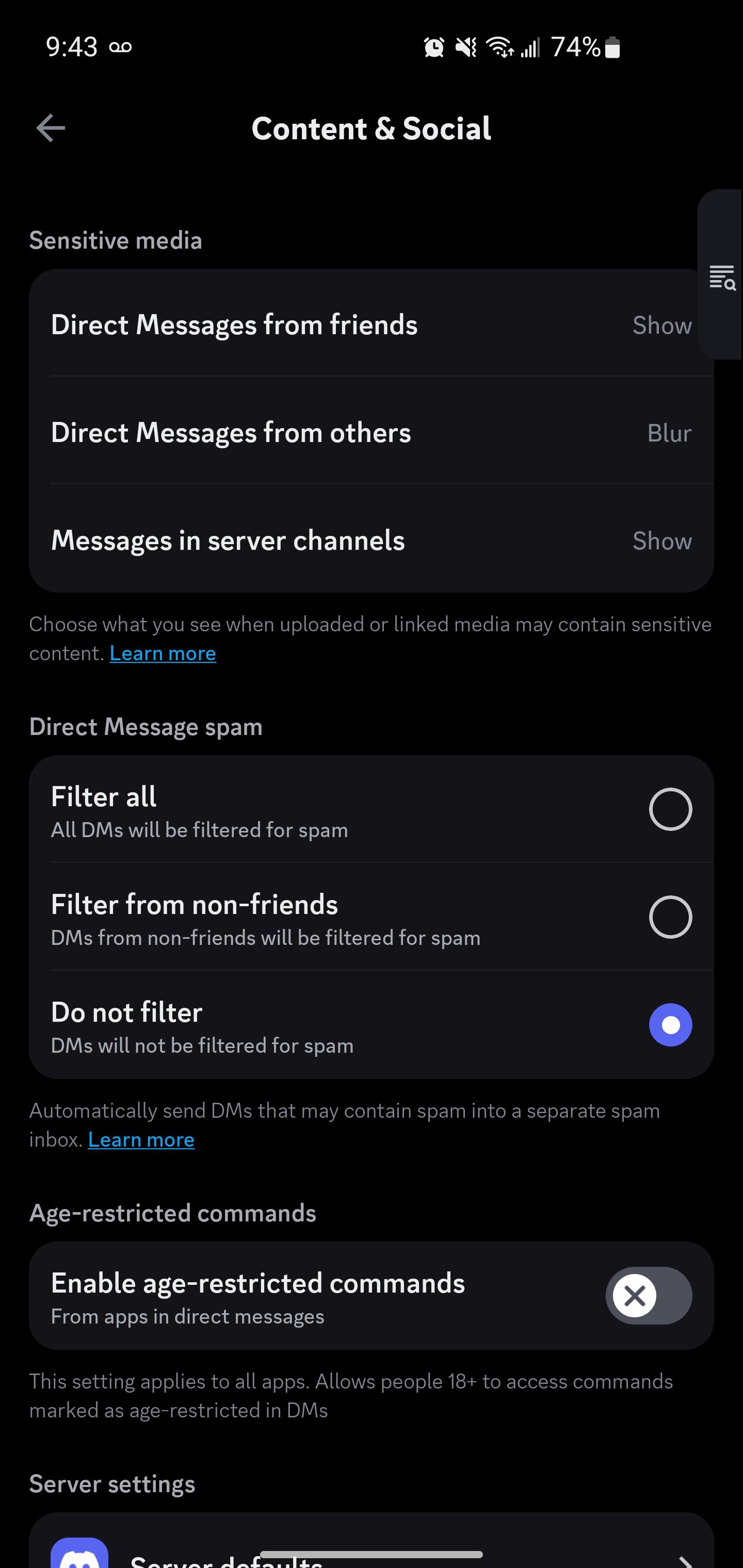 Blocked list disappeared?? | Scrolller