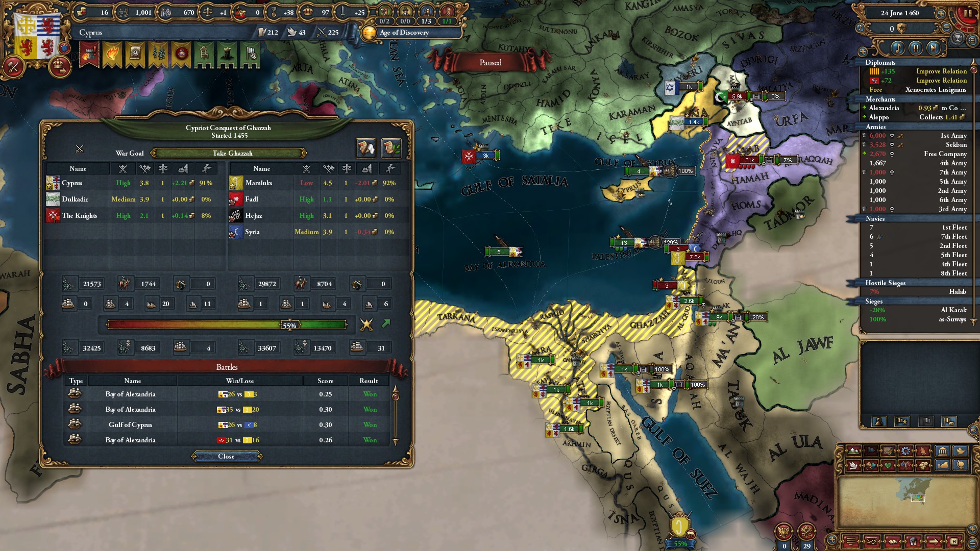 Cyprus VS Mamluks 1v1, victory | Scrolller