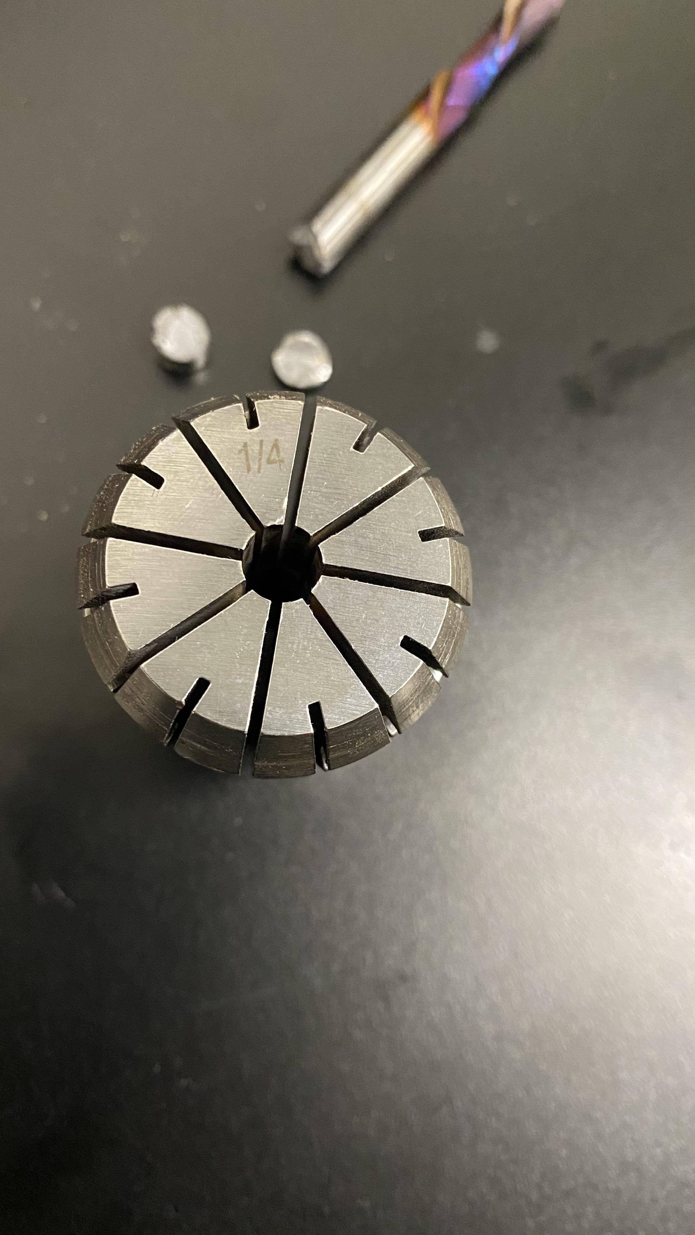 Brand new Amana tool end mill broke inside collet | Scrolller