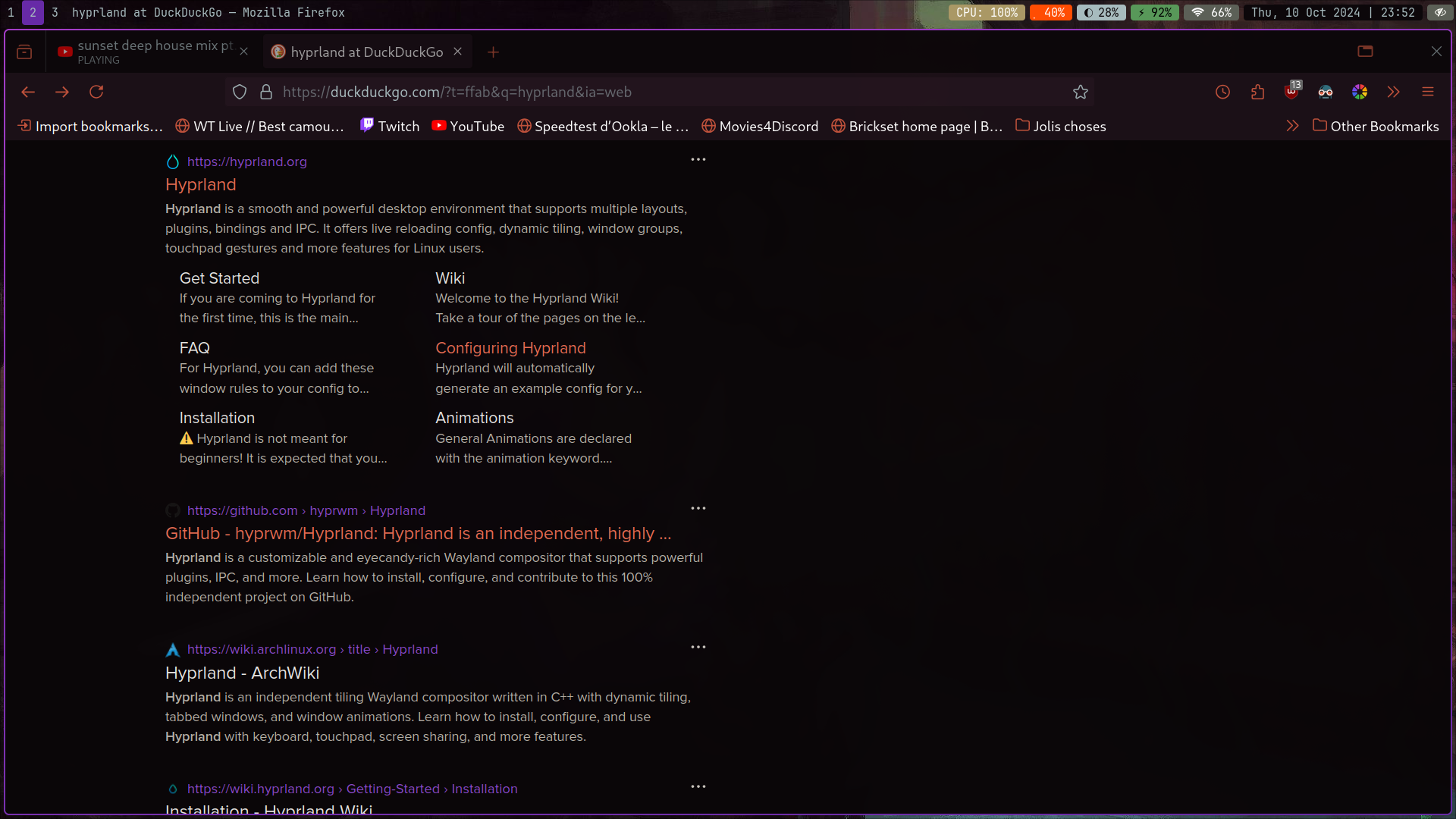 [Hyprland] 12" screen setup on Arch | Scrolller