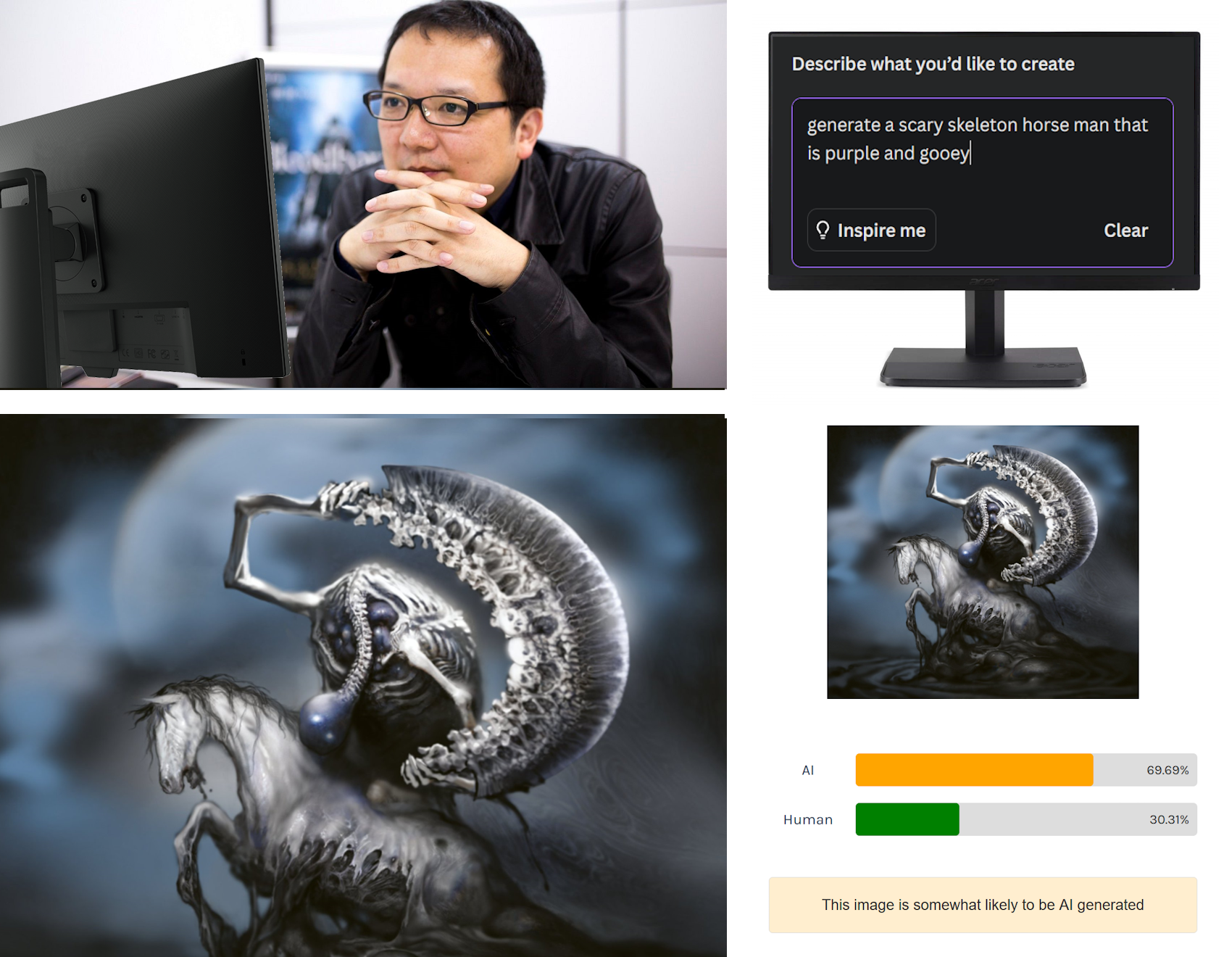 Miyazaki using ChatGPT to Make Boss Colorized (Official Concept Art) | Scrolller