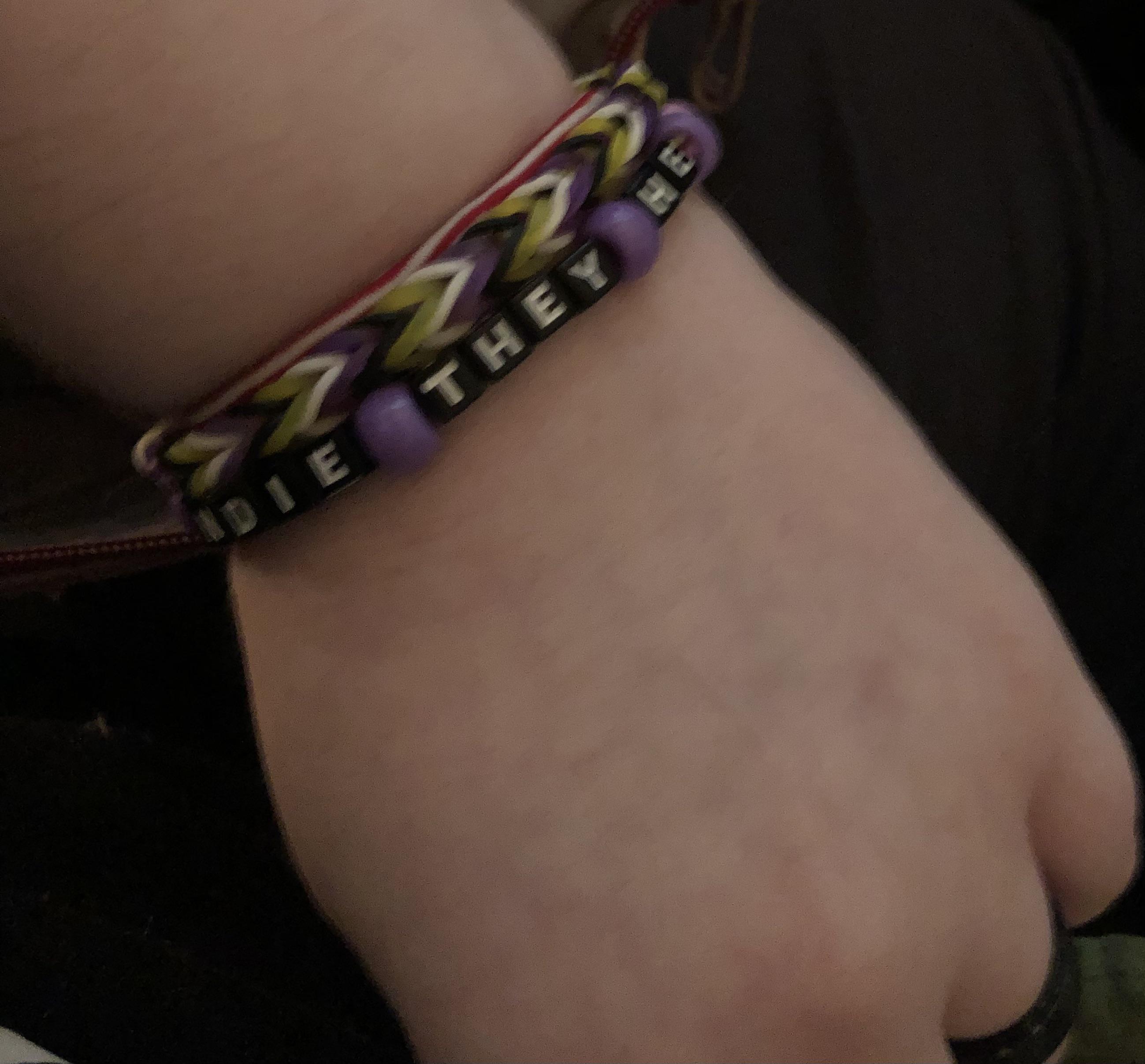 I’m not able to get a pride flag of the nonbinary flag (I do have the trans one tho as a gift ...