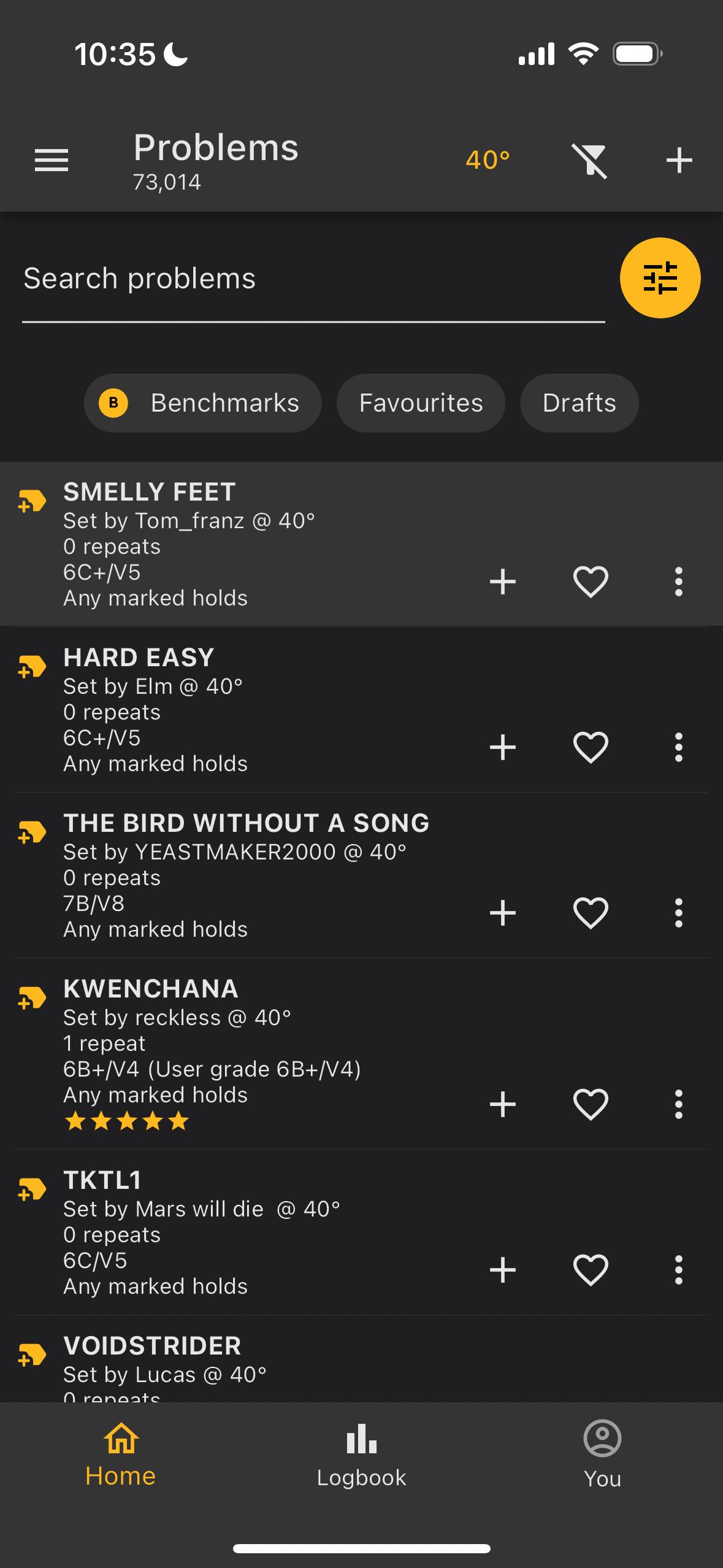 New Benchmarks? What are the symbols on the left with the +? | Scrolller