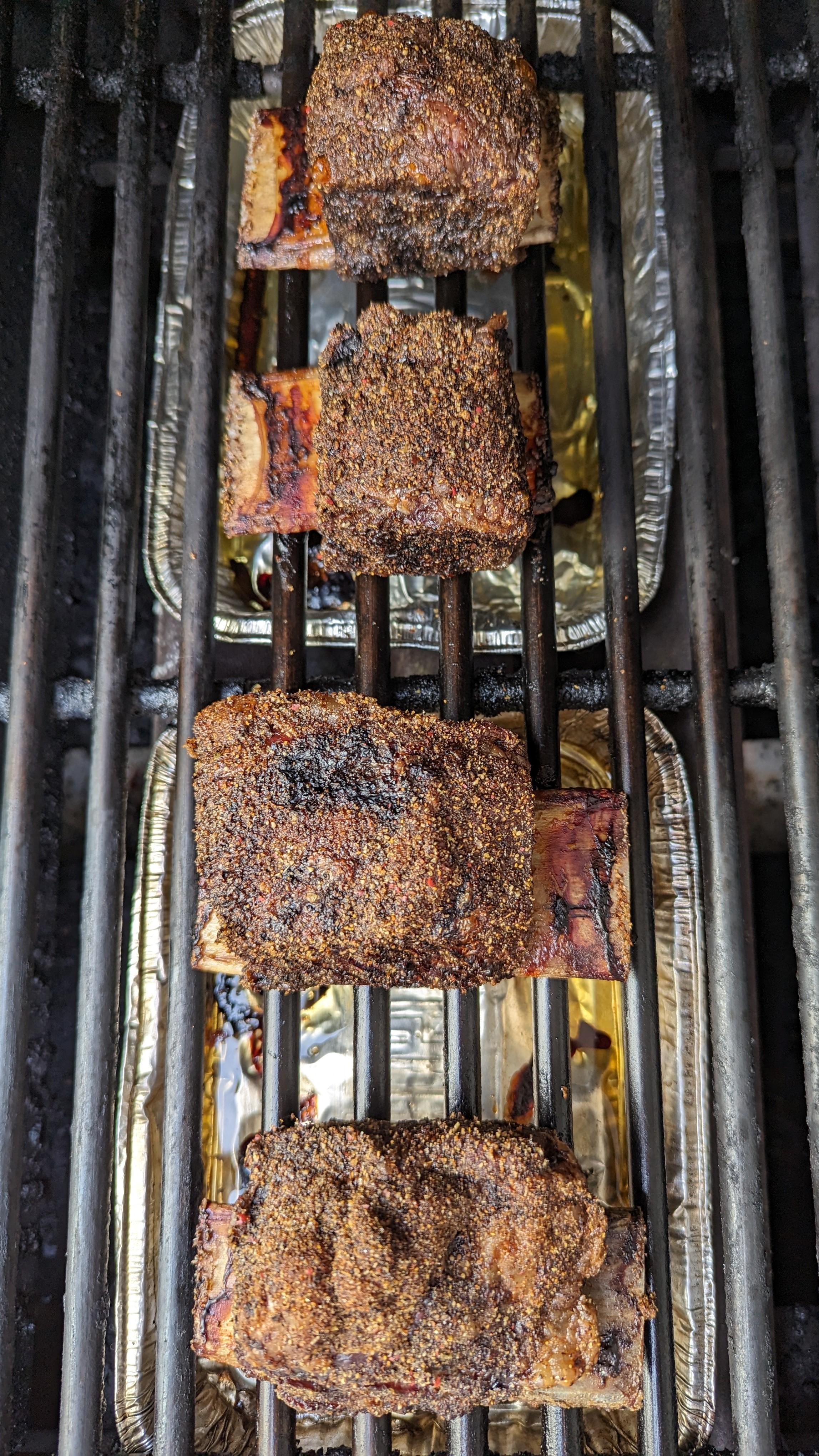 [Homemade] grilled BBQ beef short ribs | Scrolller