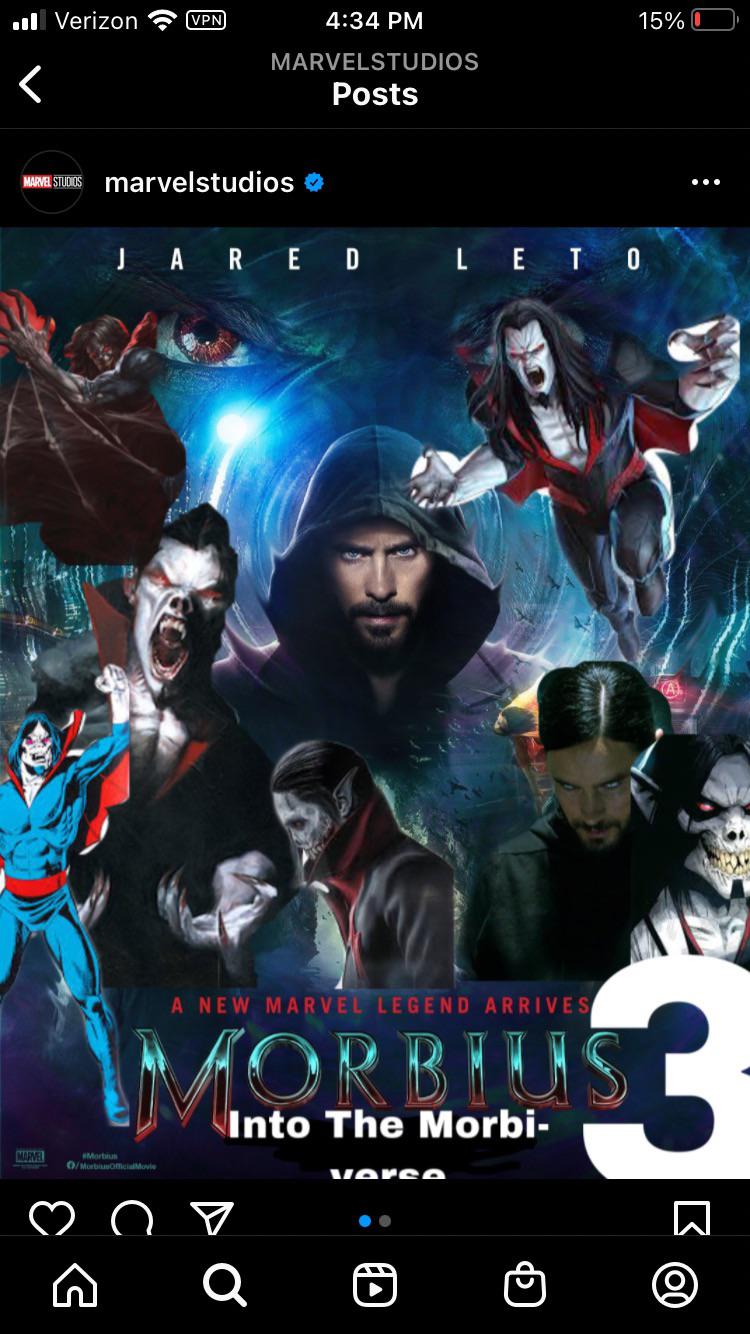 What do you guys think of the two confirmed Morbius sequels | Scrolller