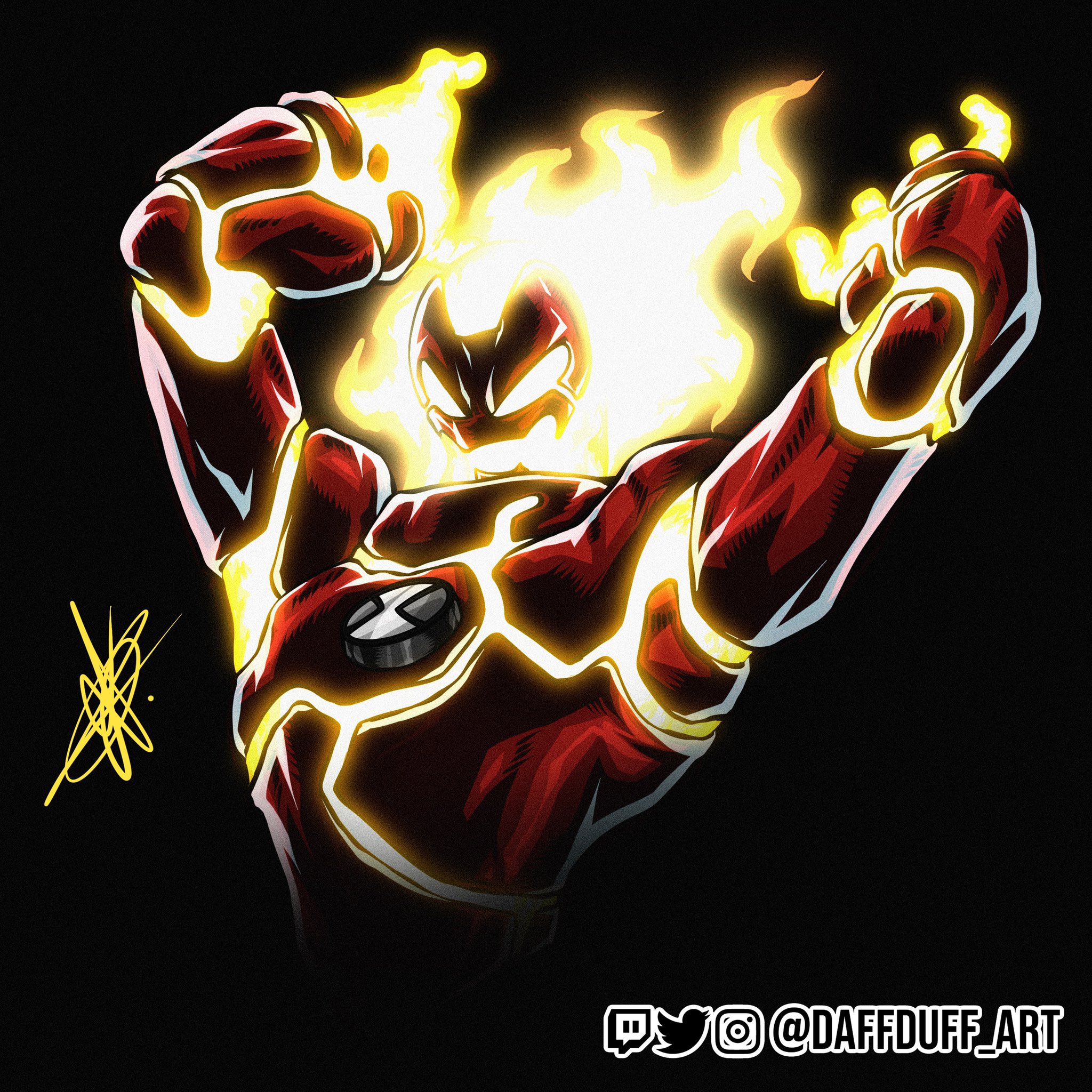 Heatblast(Art by @daffduff_art) | Scrolller