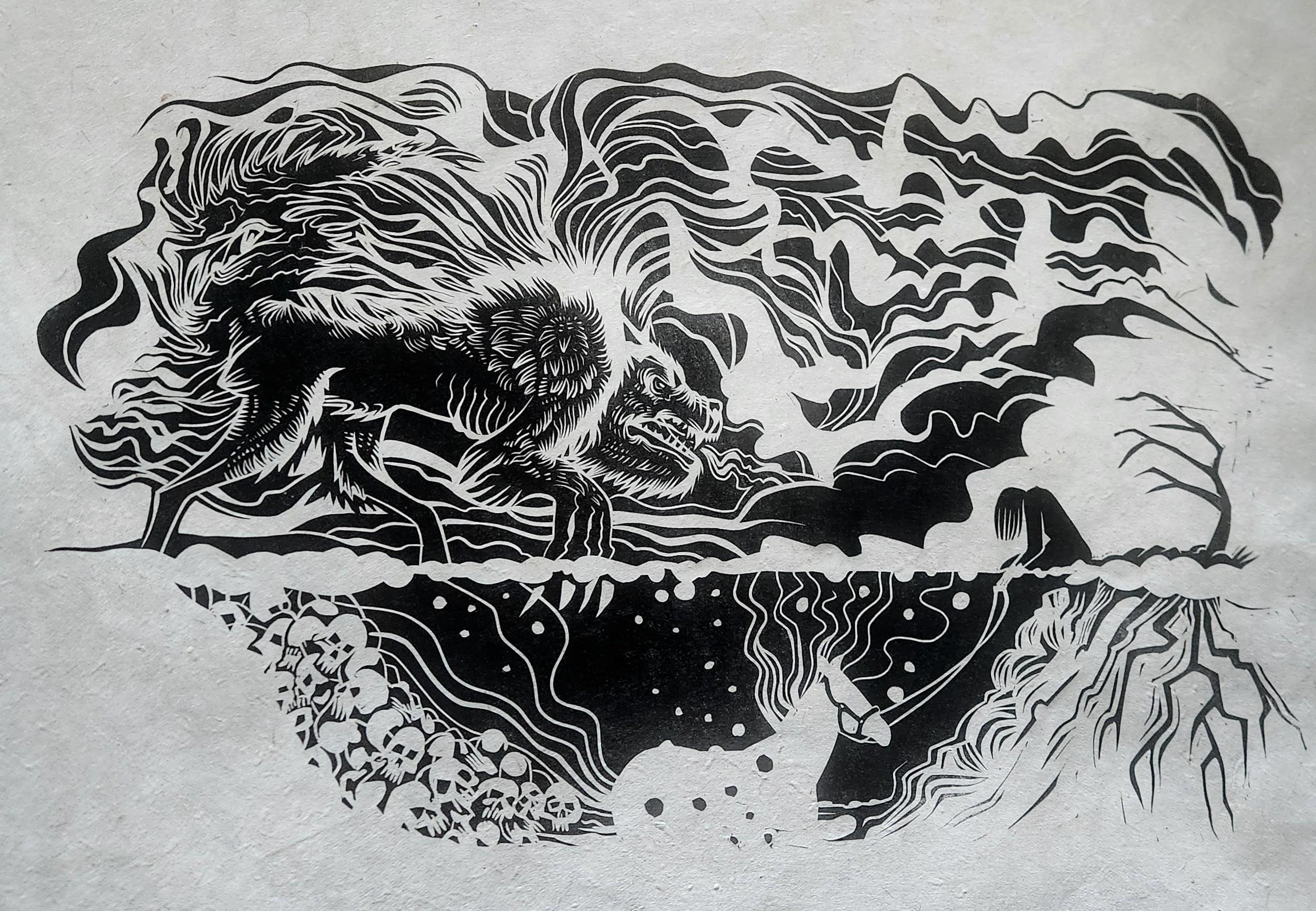 Discover more like Art: Nothing is Wrong, Eric Fossi (me), linocut, 2024 and Related Content ...