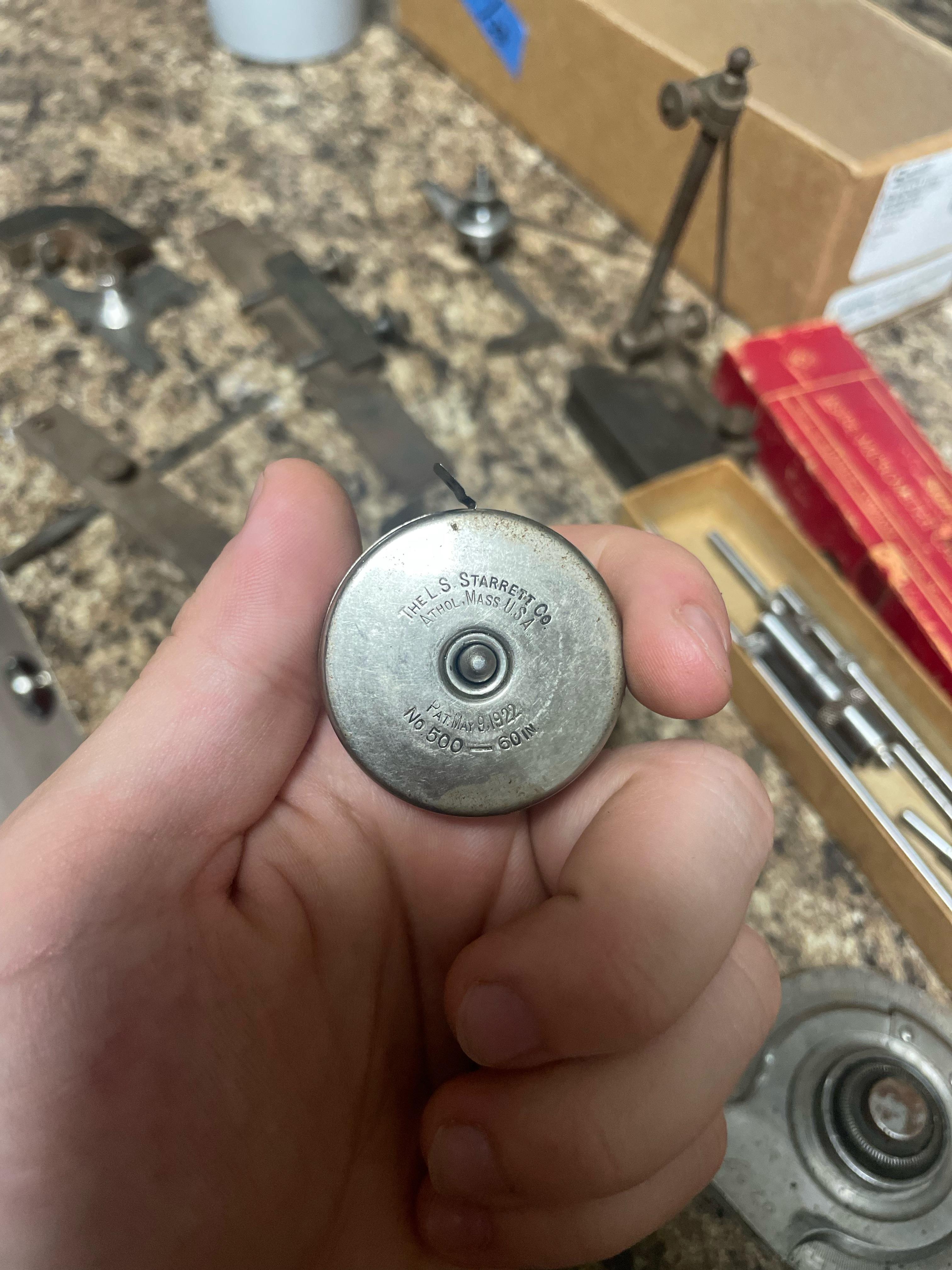 Old Starrett tape measure | Scrolller