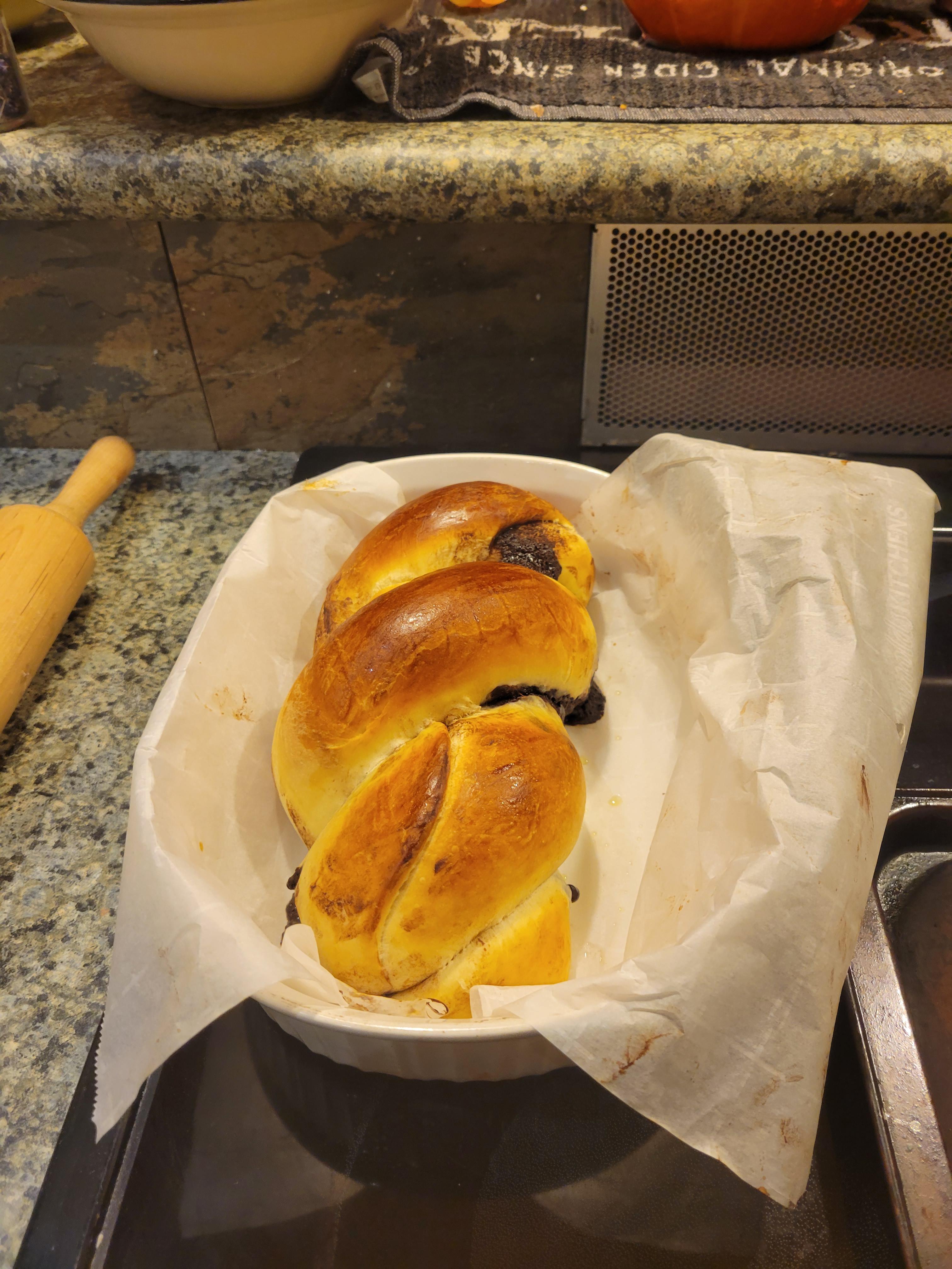 Dark Chocolate Babka, using half of my Challah dough. | Scrolller
